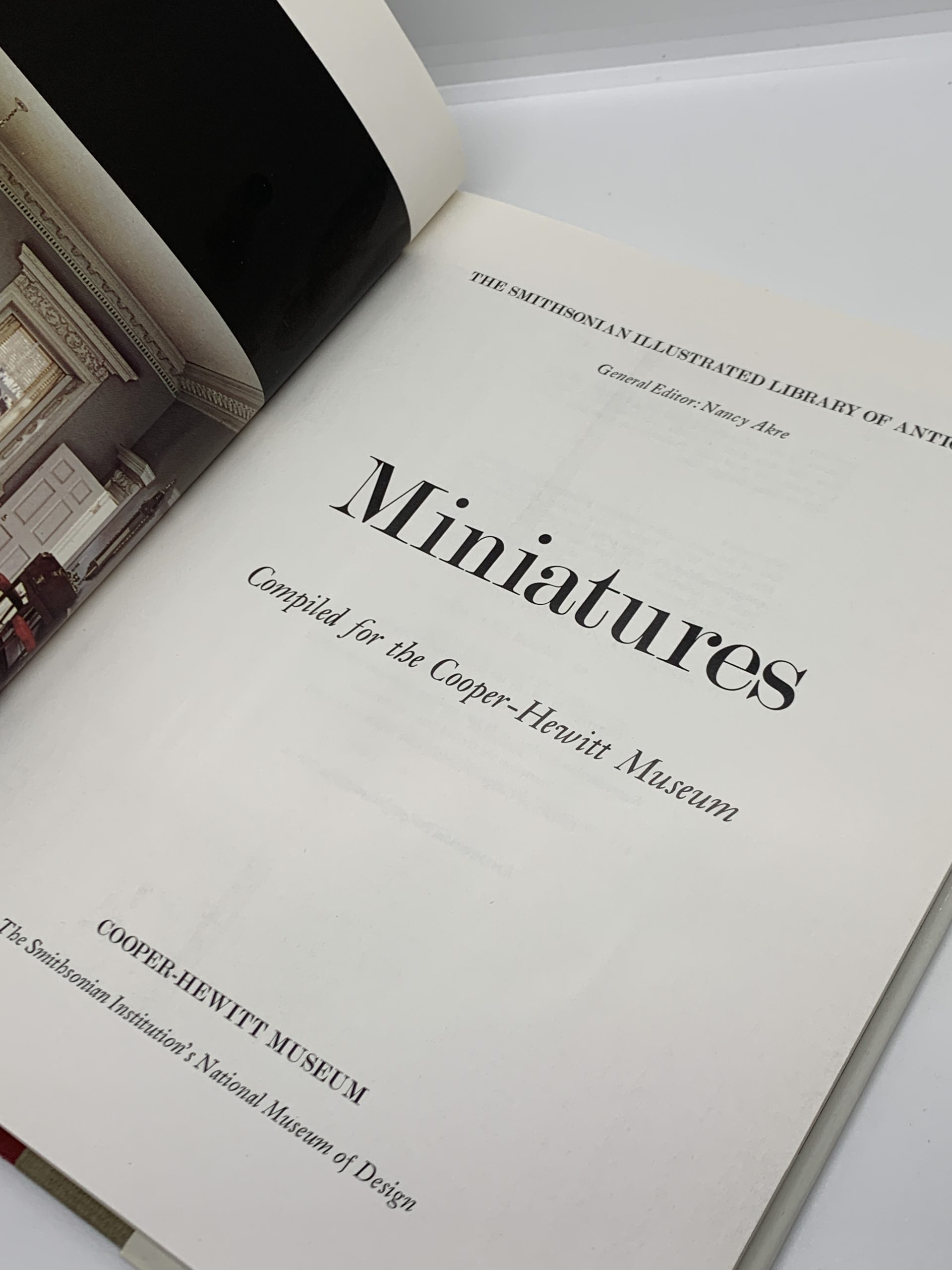 Vintage Smithsonian Institution Book Cooper-Hewitt Museum Miniatures ...