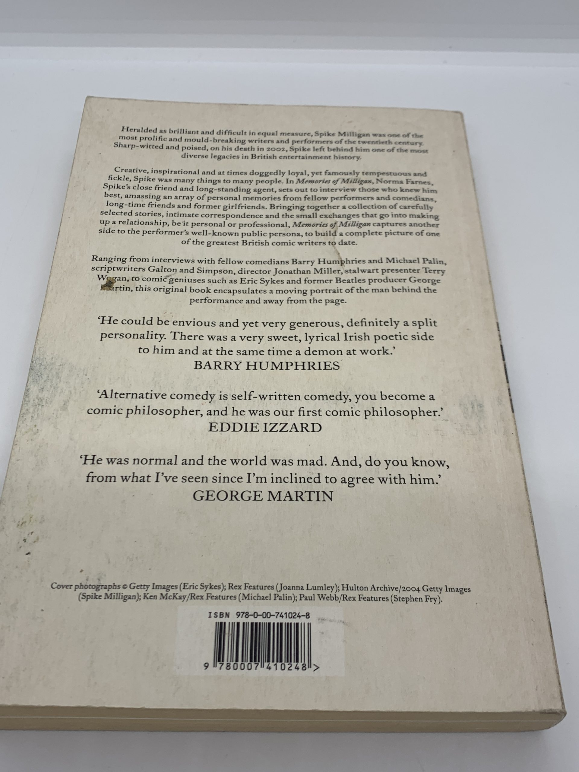 Memories of Milligan - Norma Farnes - Fourth Estate 2010 - Vintage ...