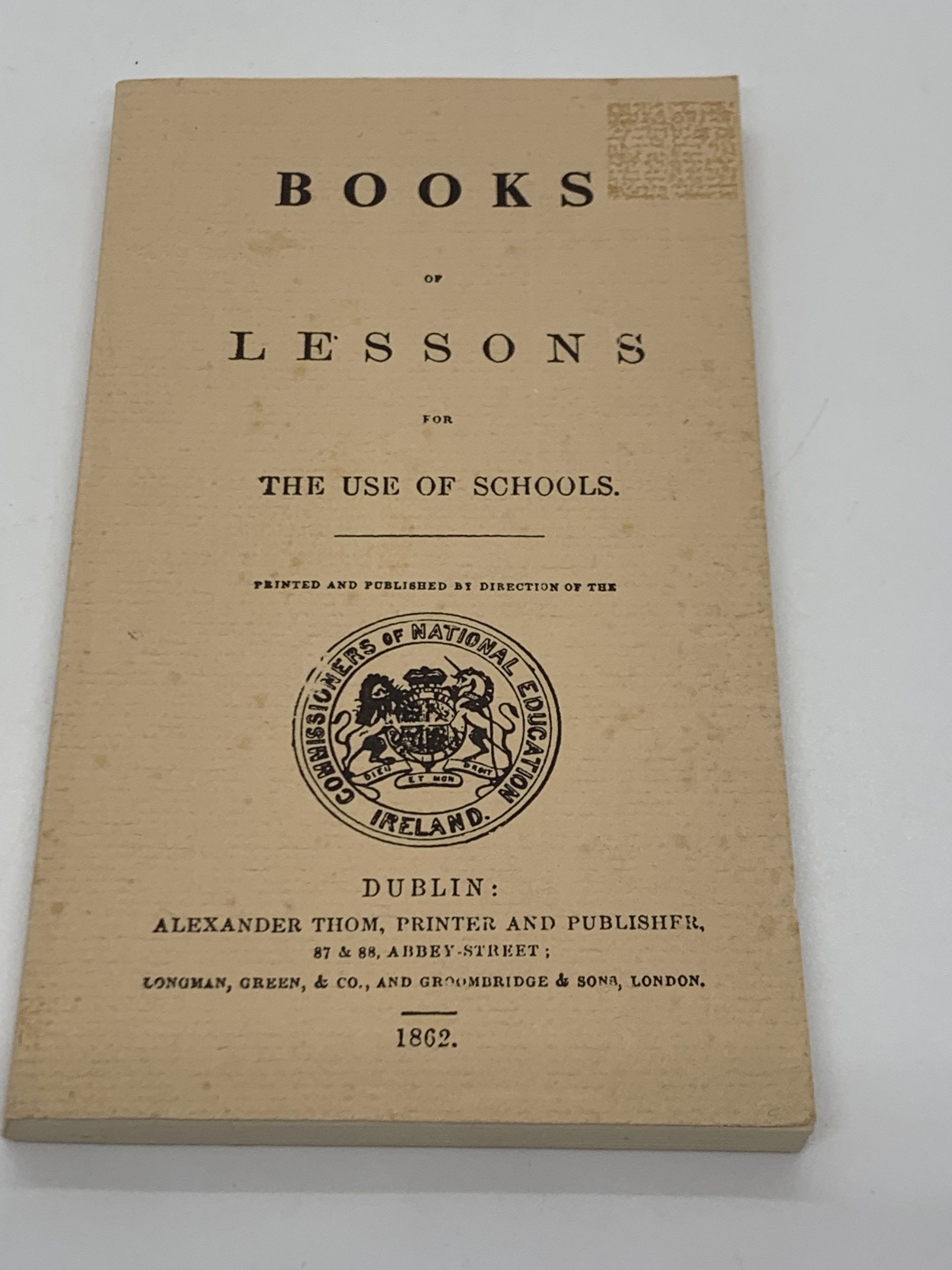 Books of Lessons (Fourth Book) - 1862 - Vintage Keepsakes