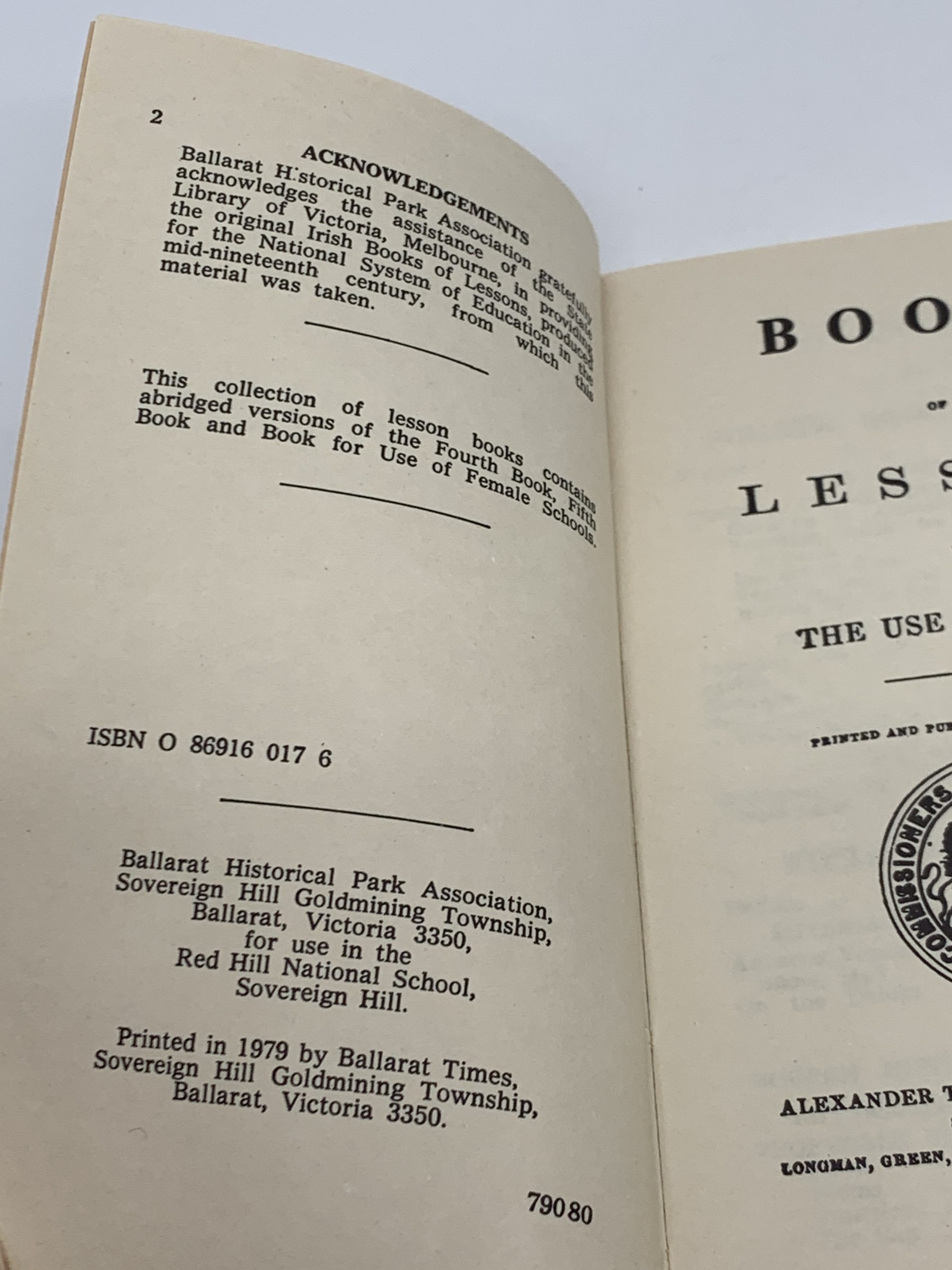 Books of Lessons (Fourth Book) - 1862 - Vintage Keepsakes