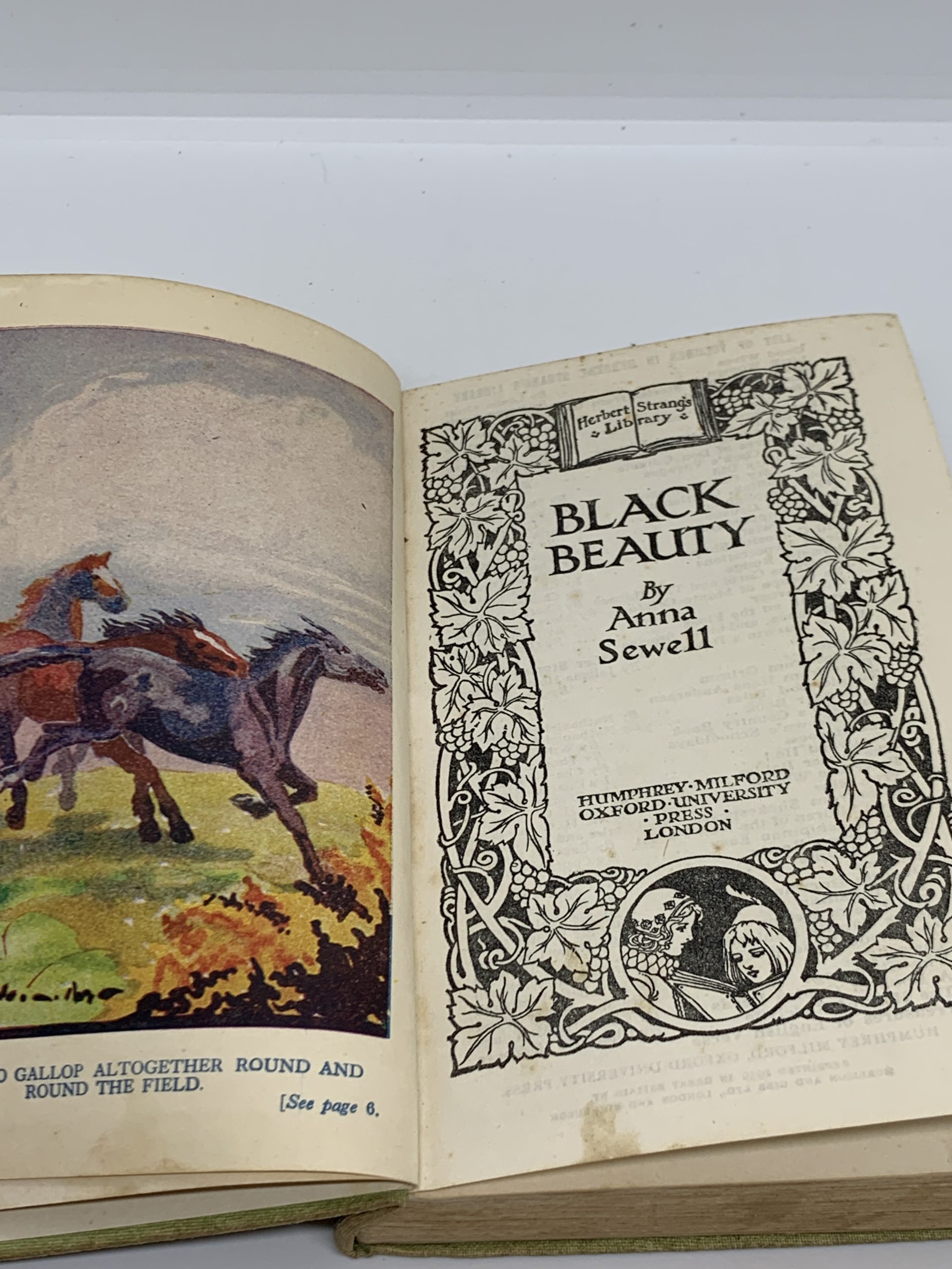 Black Beauty - Anna Sewell - Oxford - Vintage Keepsakes