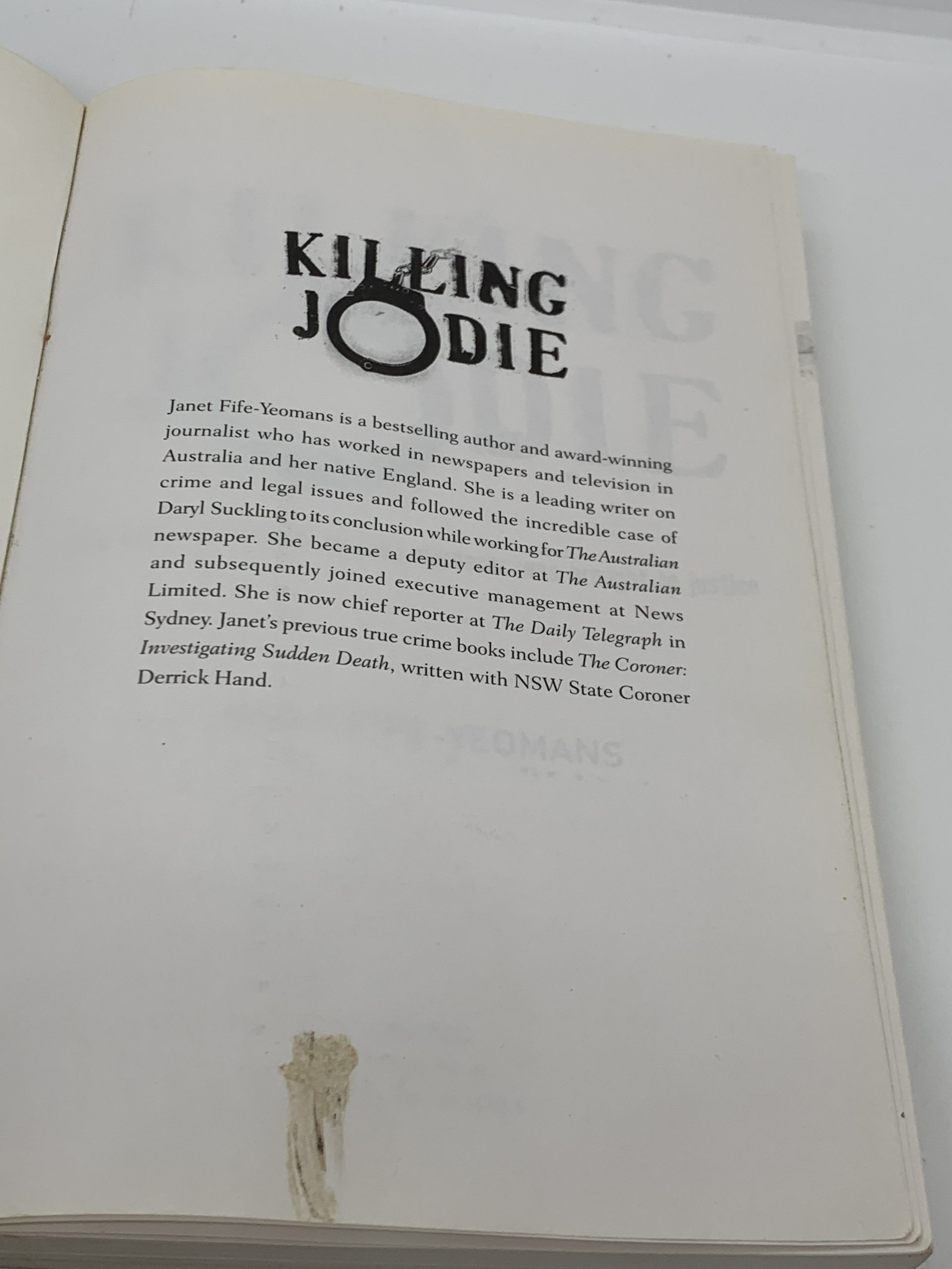 Killing Jodie - Janet Fife-Yeomans - Penguin 2007 - Vintage Keepsakes