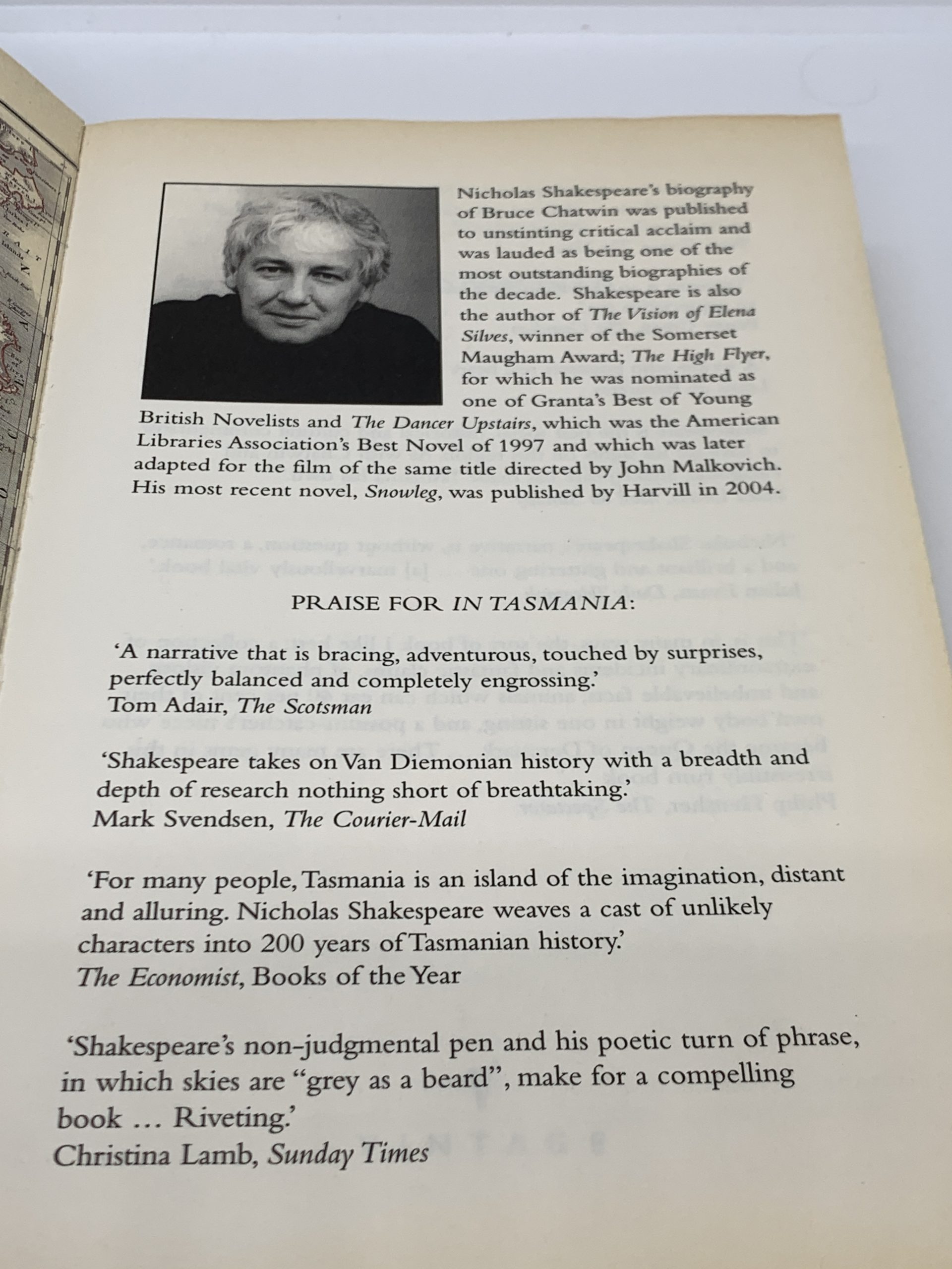 In Tasmania - Nicholas Shakespeare - Griffin Press 2005 - Vintage Keepsakes