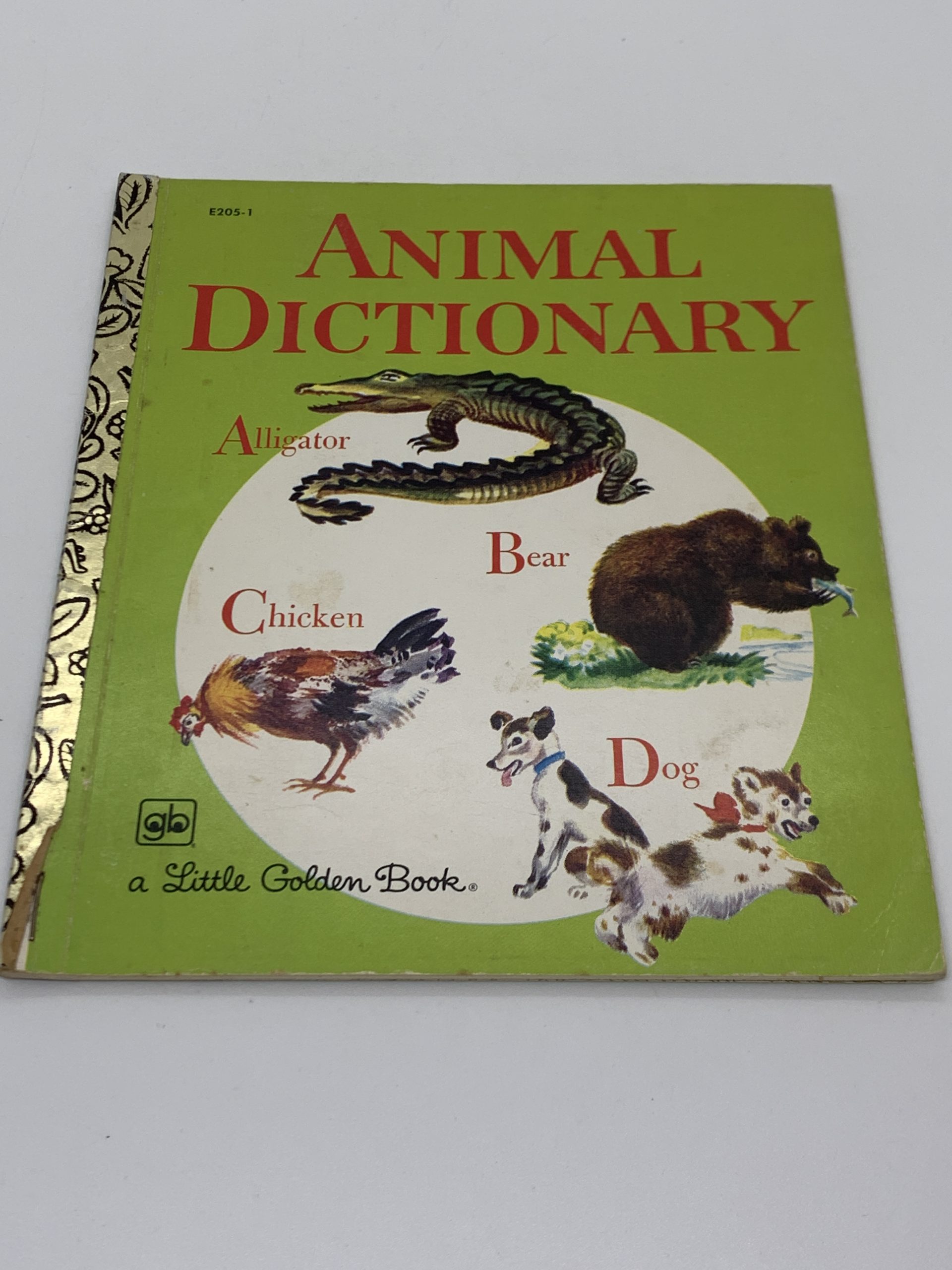 Animal Dictionary Golden Book - Westen Publishing 1979 - Vintage Keepsakes