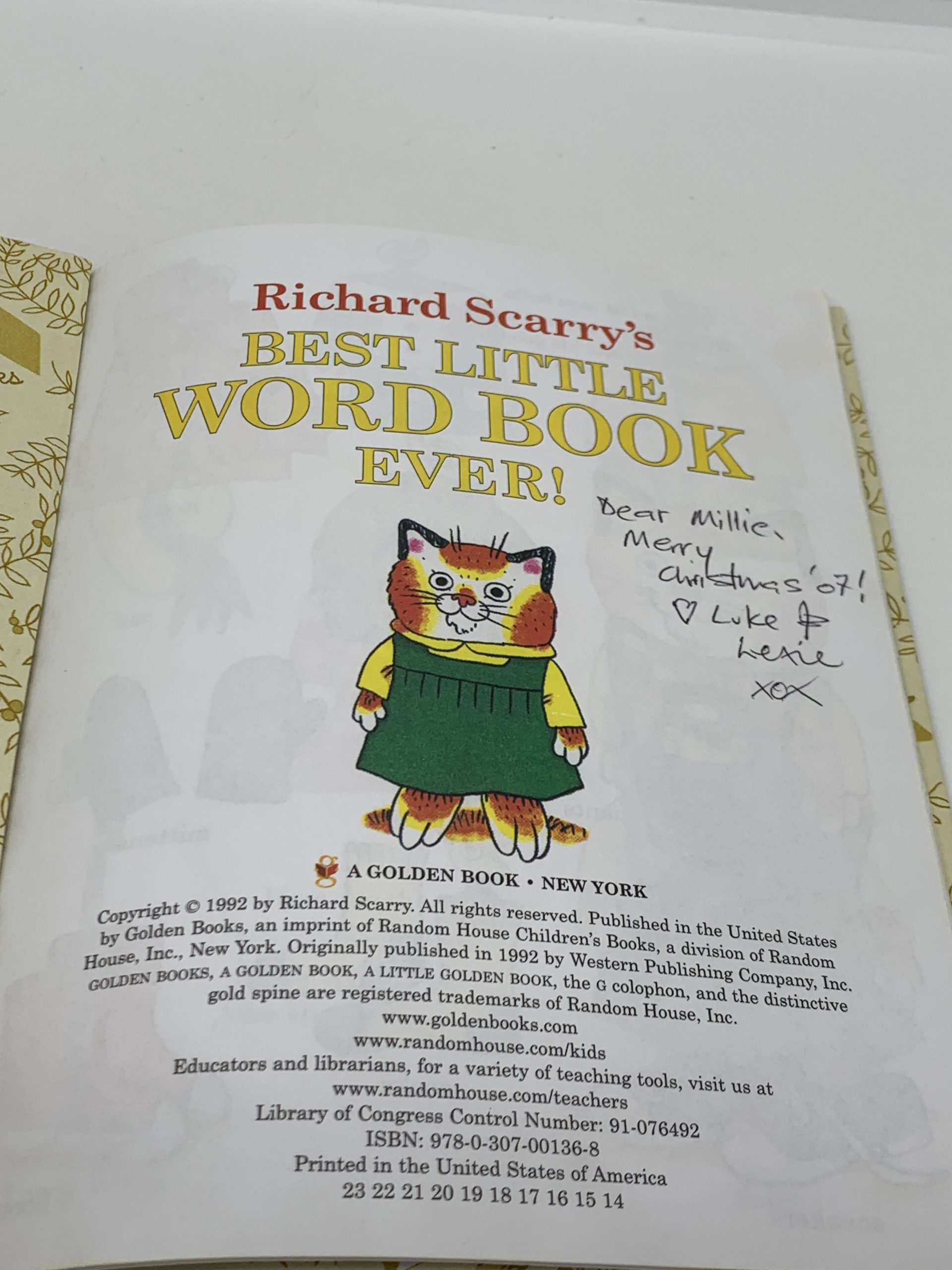 Richard Scarrys Best ittle Word Book Ever Golden Book - Western ...