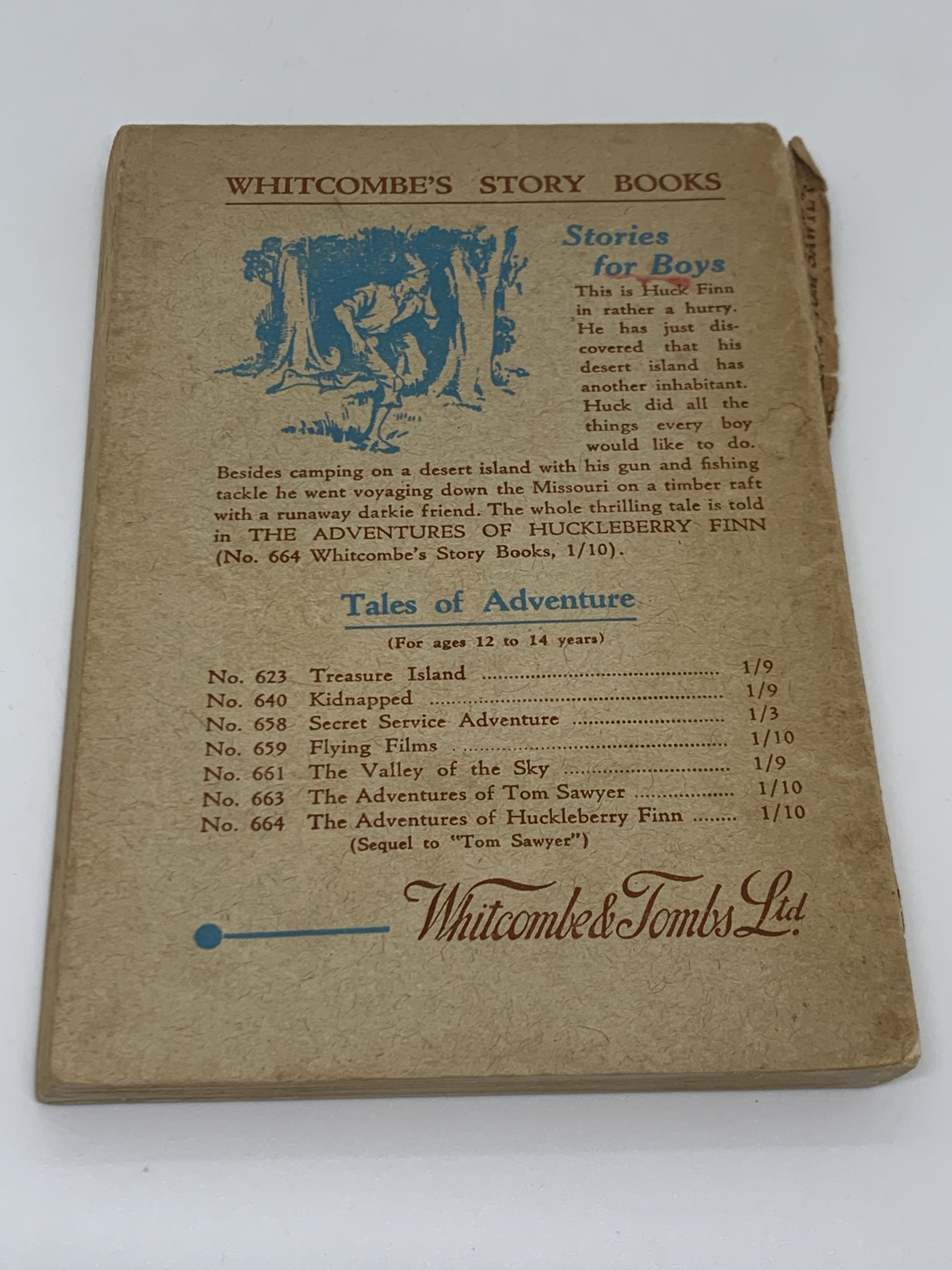 The Adventures of Tom Sawyer - Mark Twain - Whitcombe Tombs Ltd ...