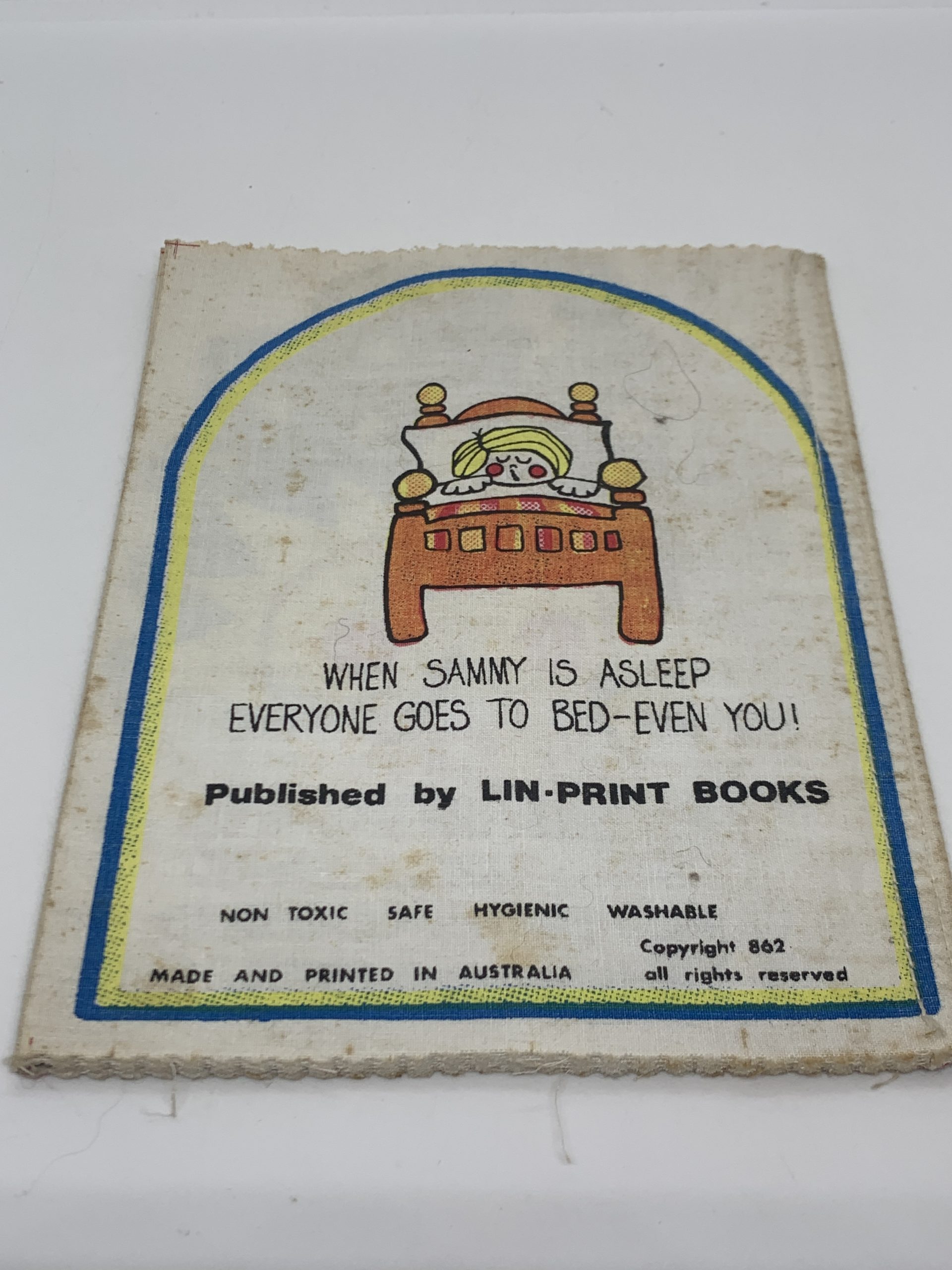 Sammy Sun Cloth Book - Janelle - Lin-Print Books - Vintage Keepsakes