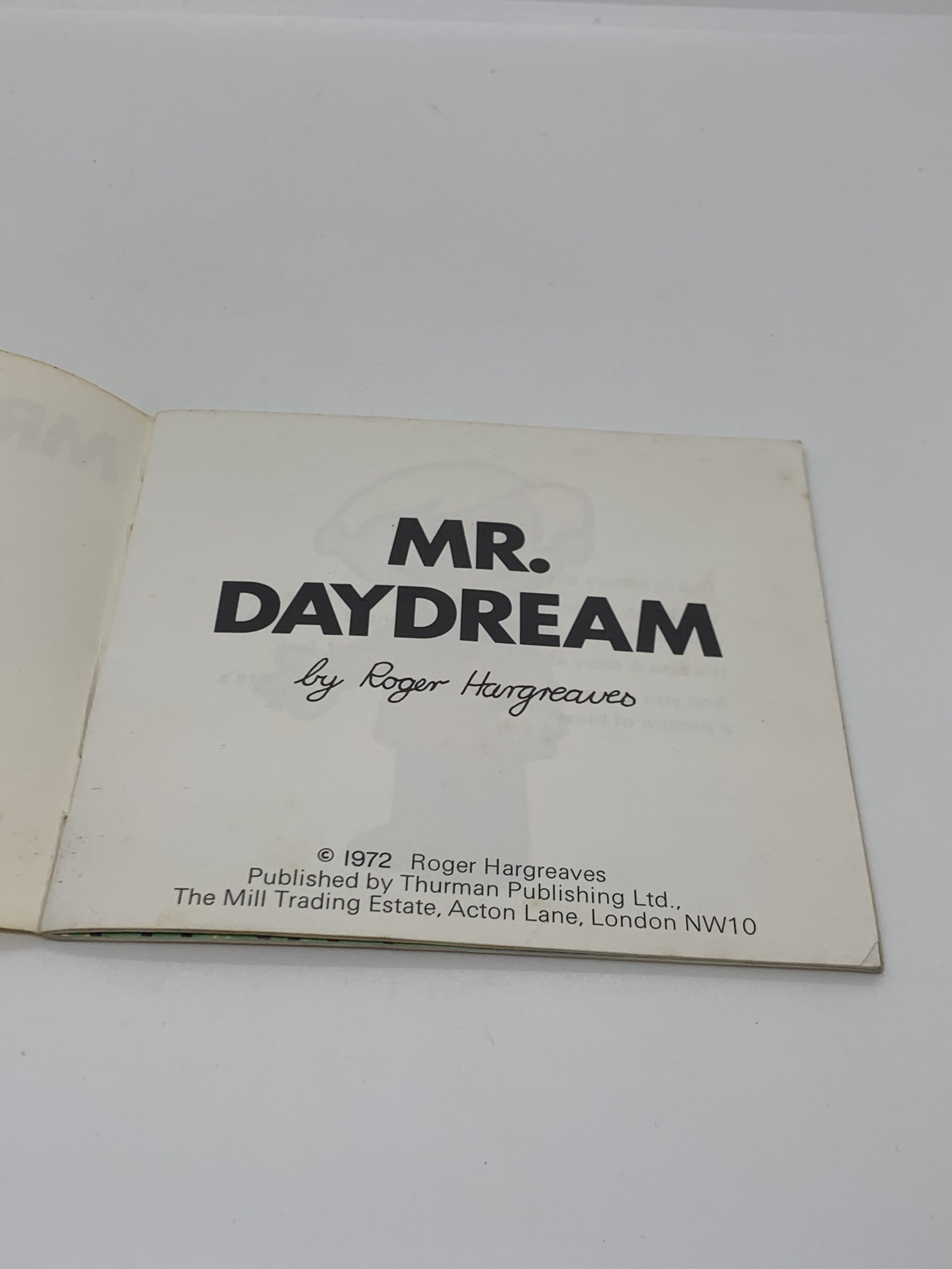 Mr Daydream - Roger Hargreaves - Thurman Publishing 1972 - Vintage ...