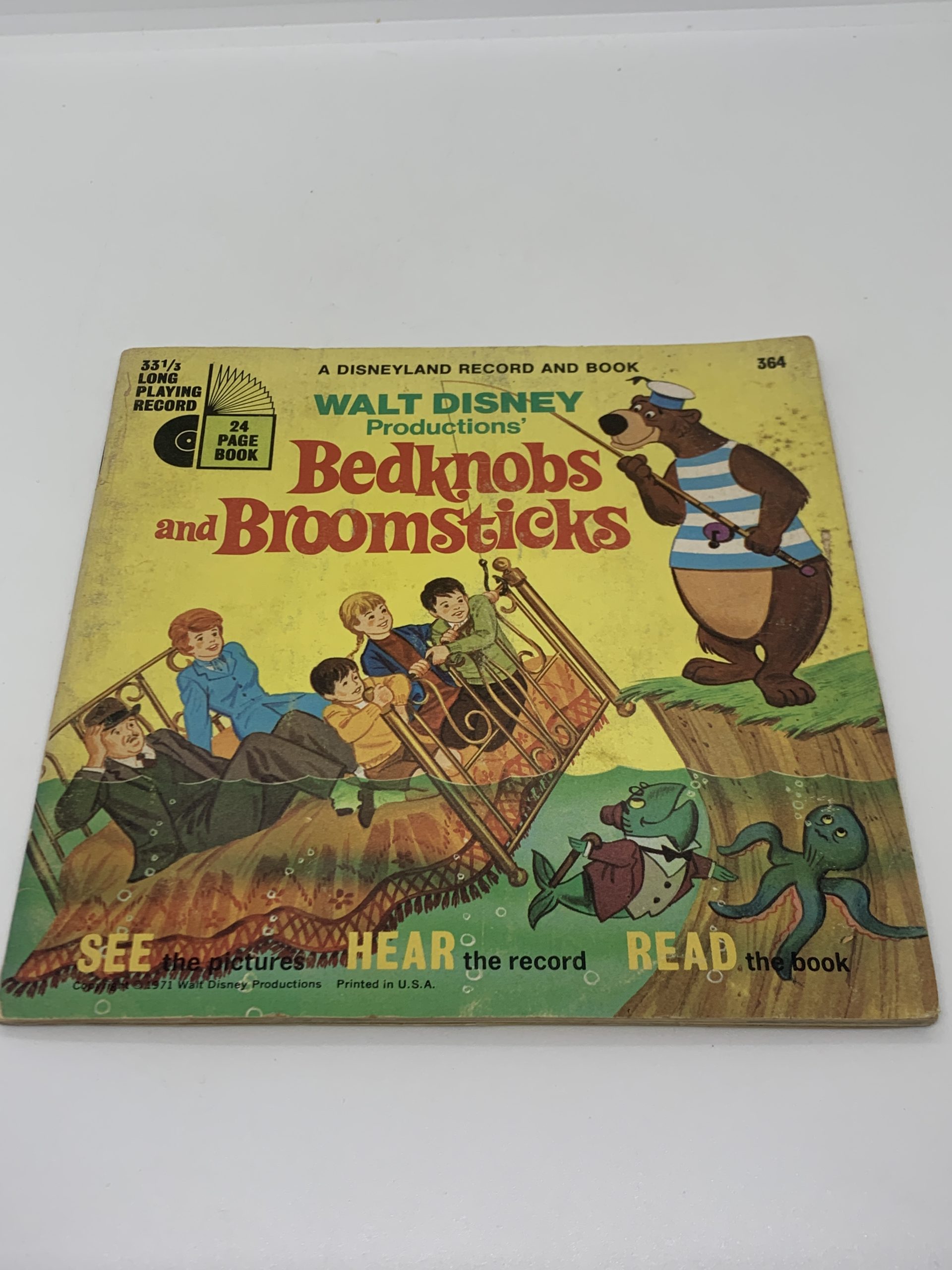 Bedknobs and Broomsticks - Disneyland Record and Book 1971 - Vintage ...