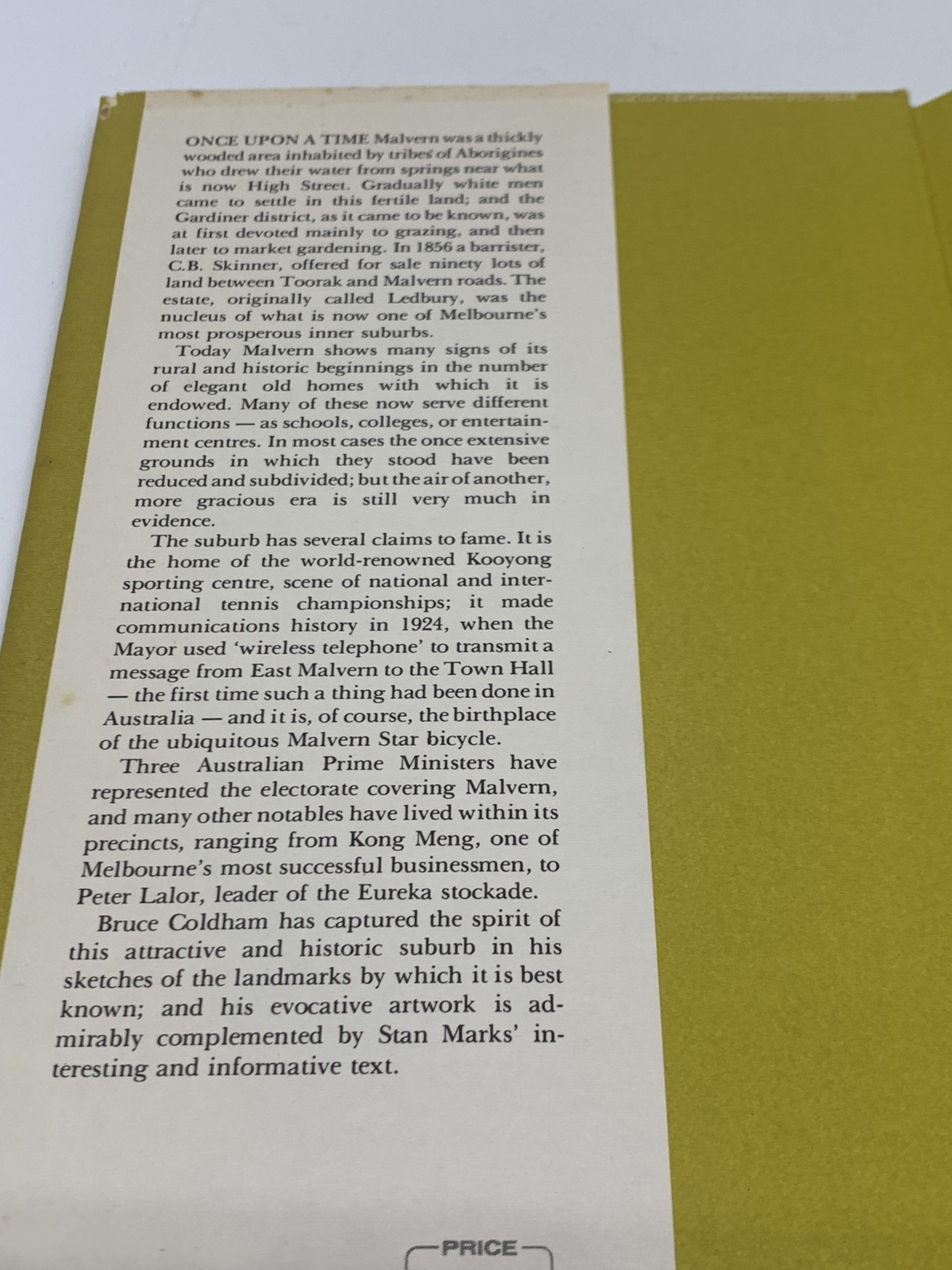 Malvern Sketchbook - Stan Marks - Rigby 1980 - Vintage Keepsakes