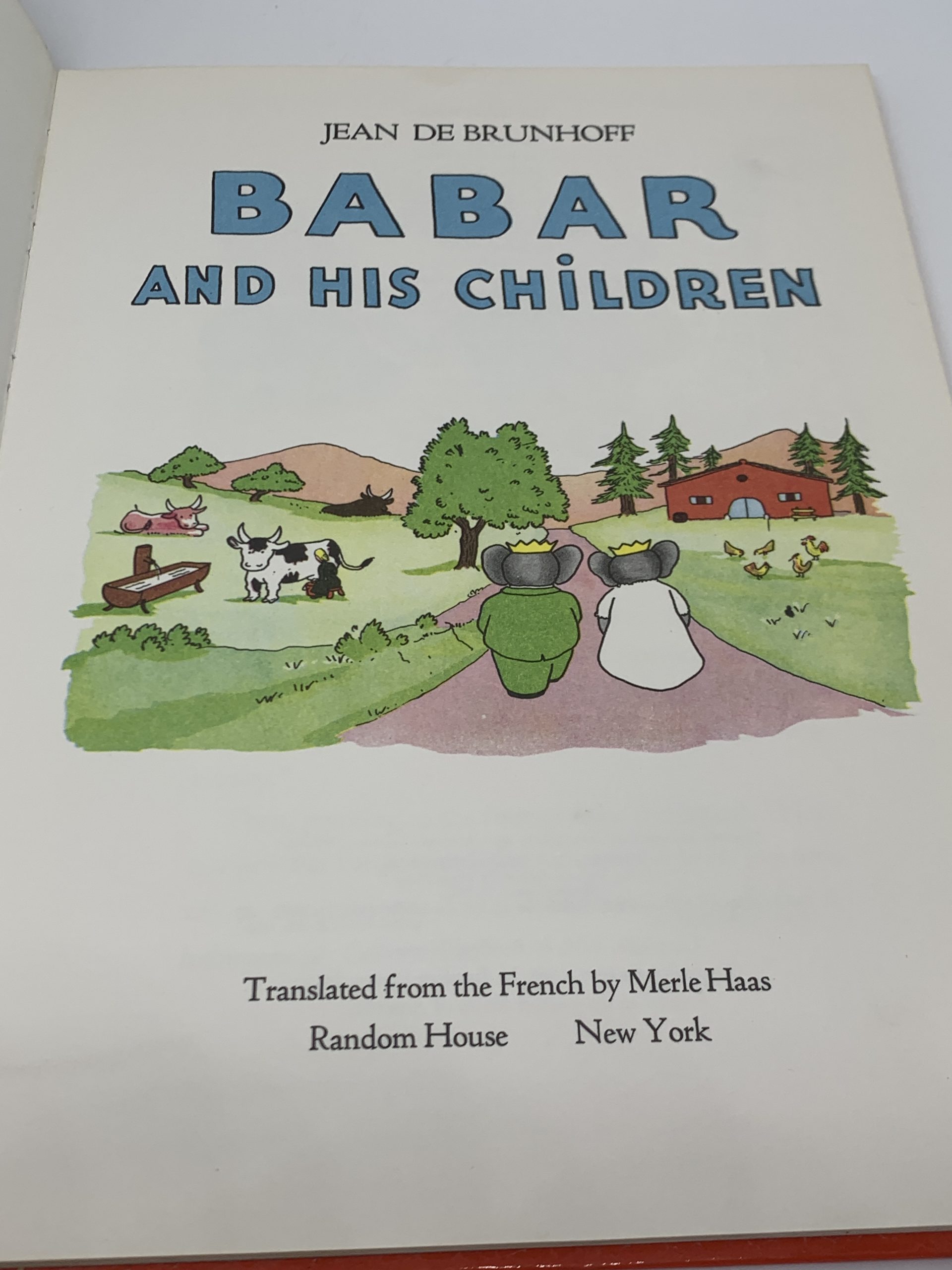 Babar and His Children (Random House 1966) - Vintage Keepsakes