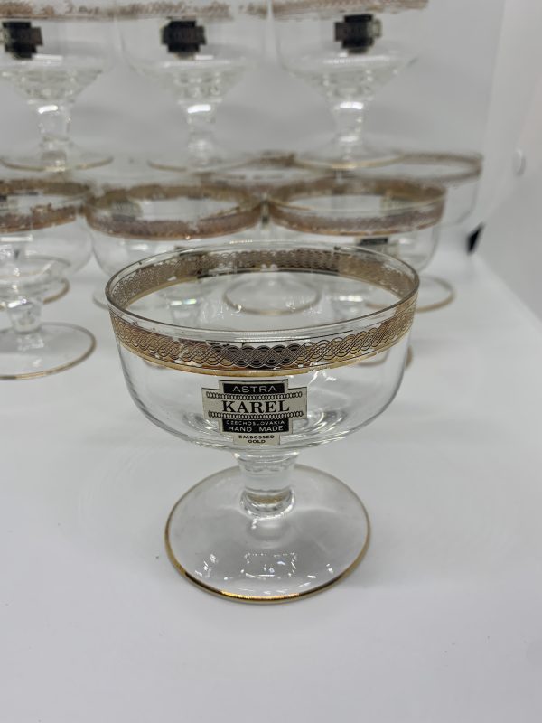 11 x Vintage Astra Karel Czechoslovakia Glass - Vintage Keepsakes