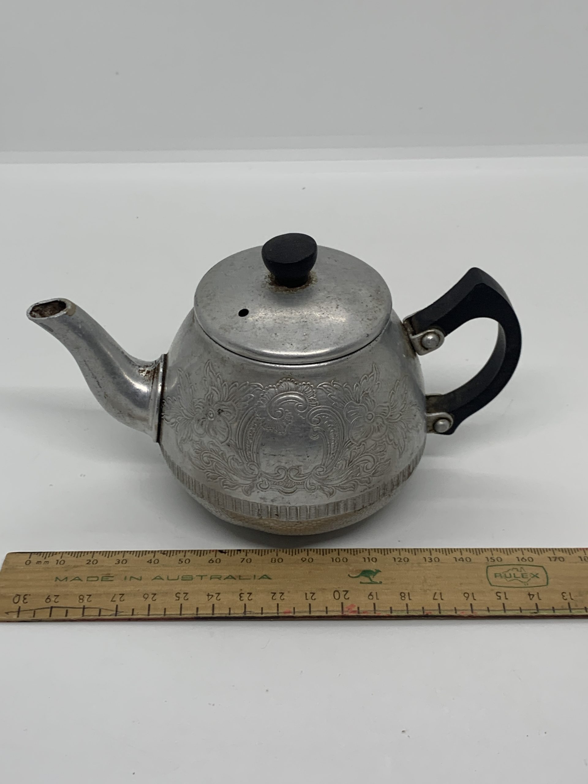 Vintage Swan Brand 2 Cups Teapot Aluminium with Bakelite Handle ...