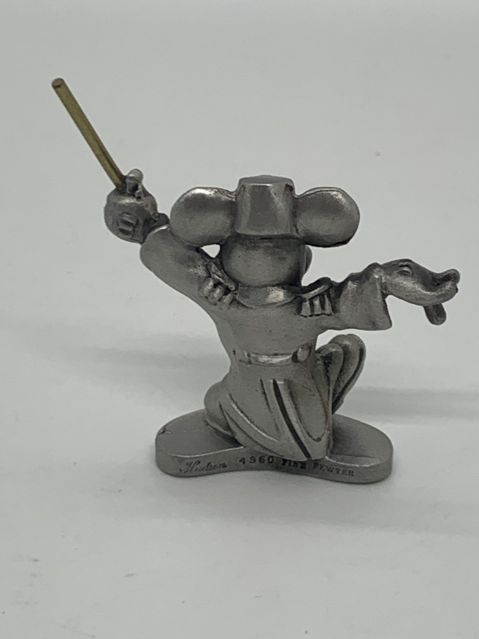 Vintage Hudson Fine Pewter Mickey Mouse Conductor figurine 6cm - Number ...