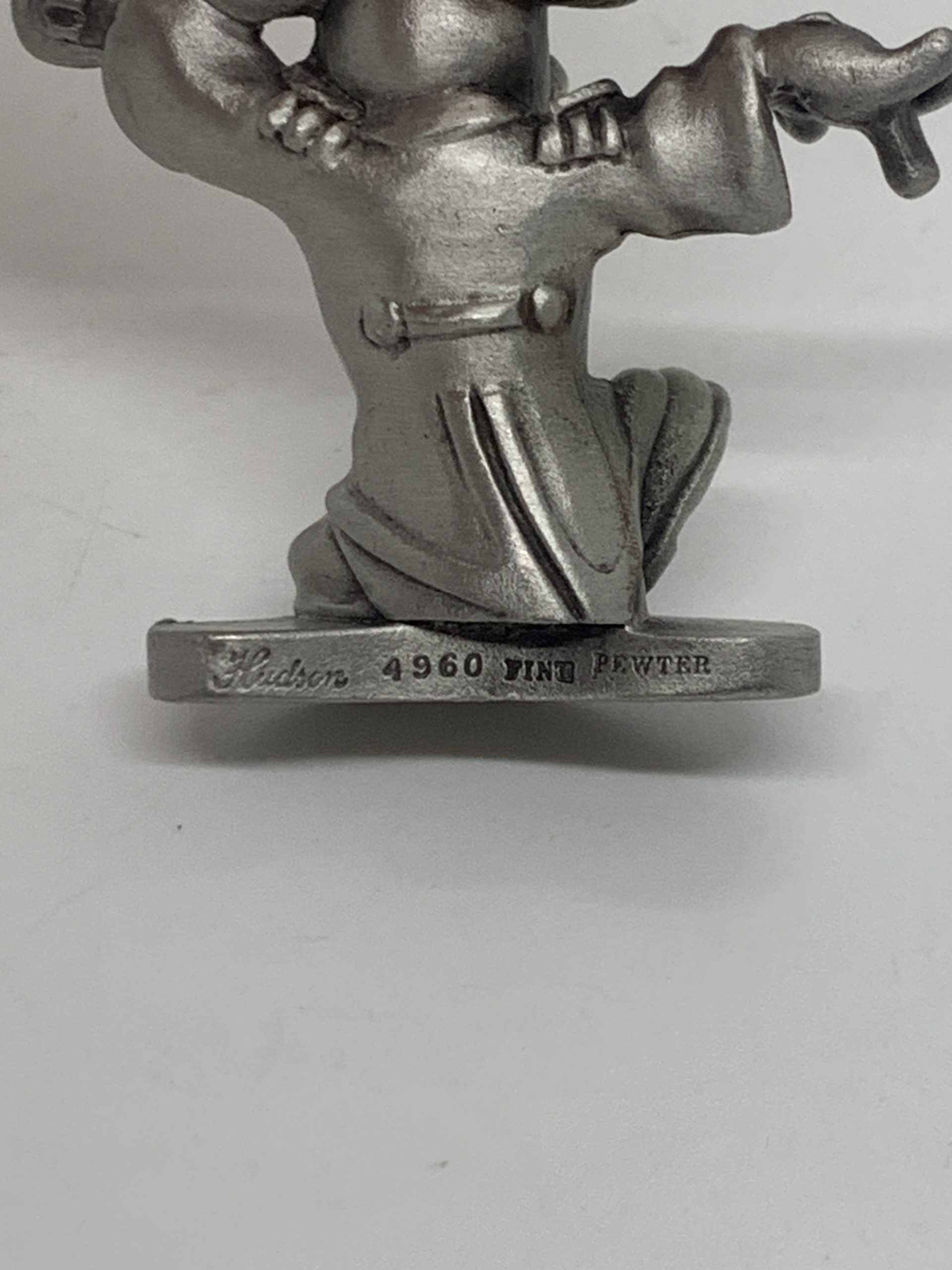 Vintage Hudson Fine Pewter Mickey Mouse Conductor figurine 6cm - Number ...