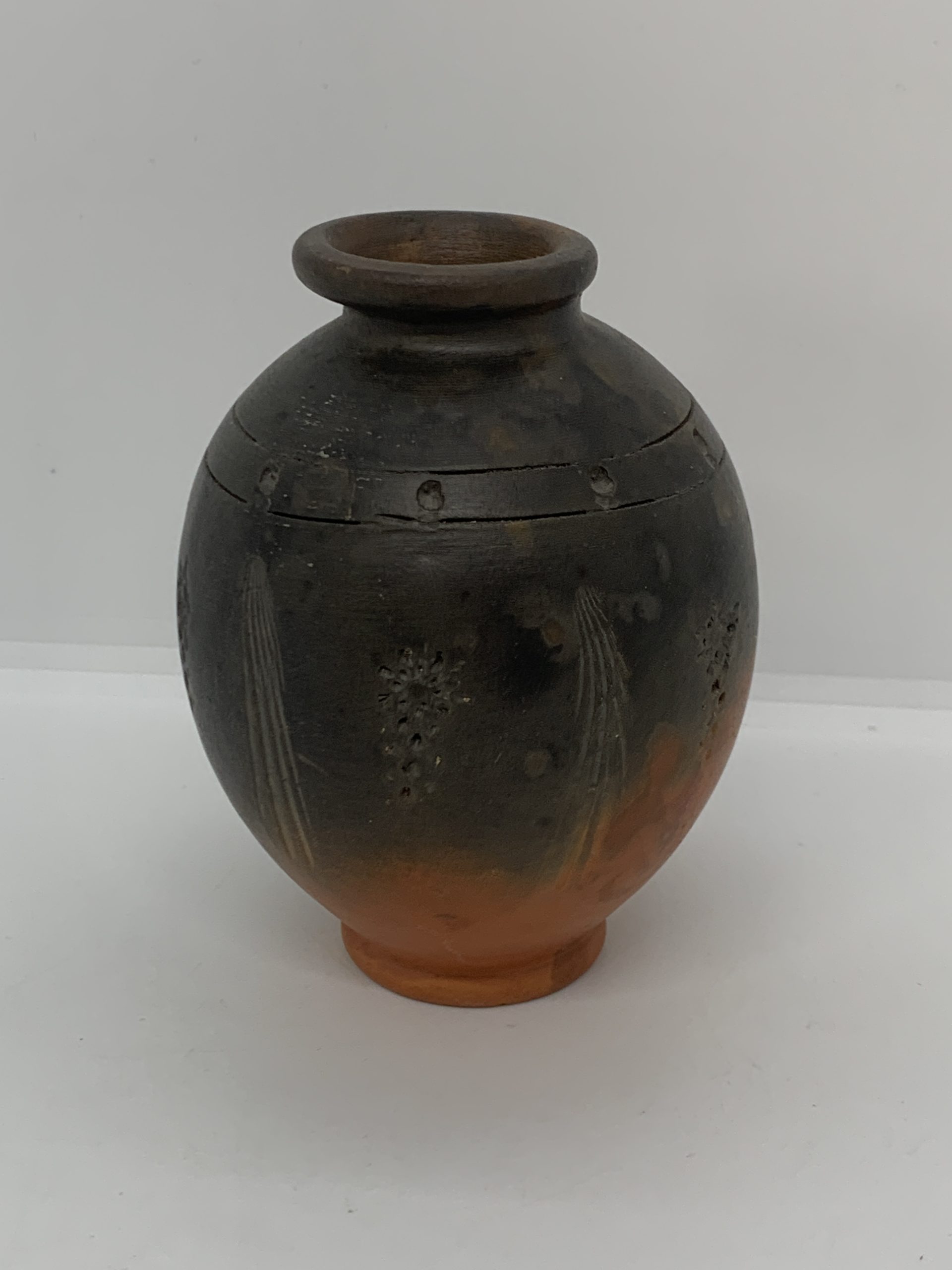 Vietnamese Dat Nung (Terracotta) Le Duc Ha Pottery Vase 12cm - Vintage ...