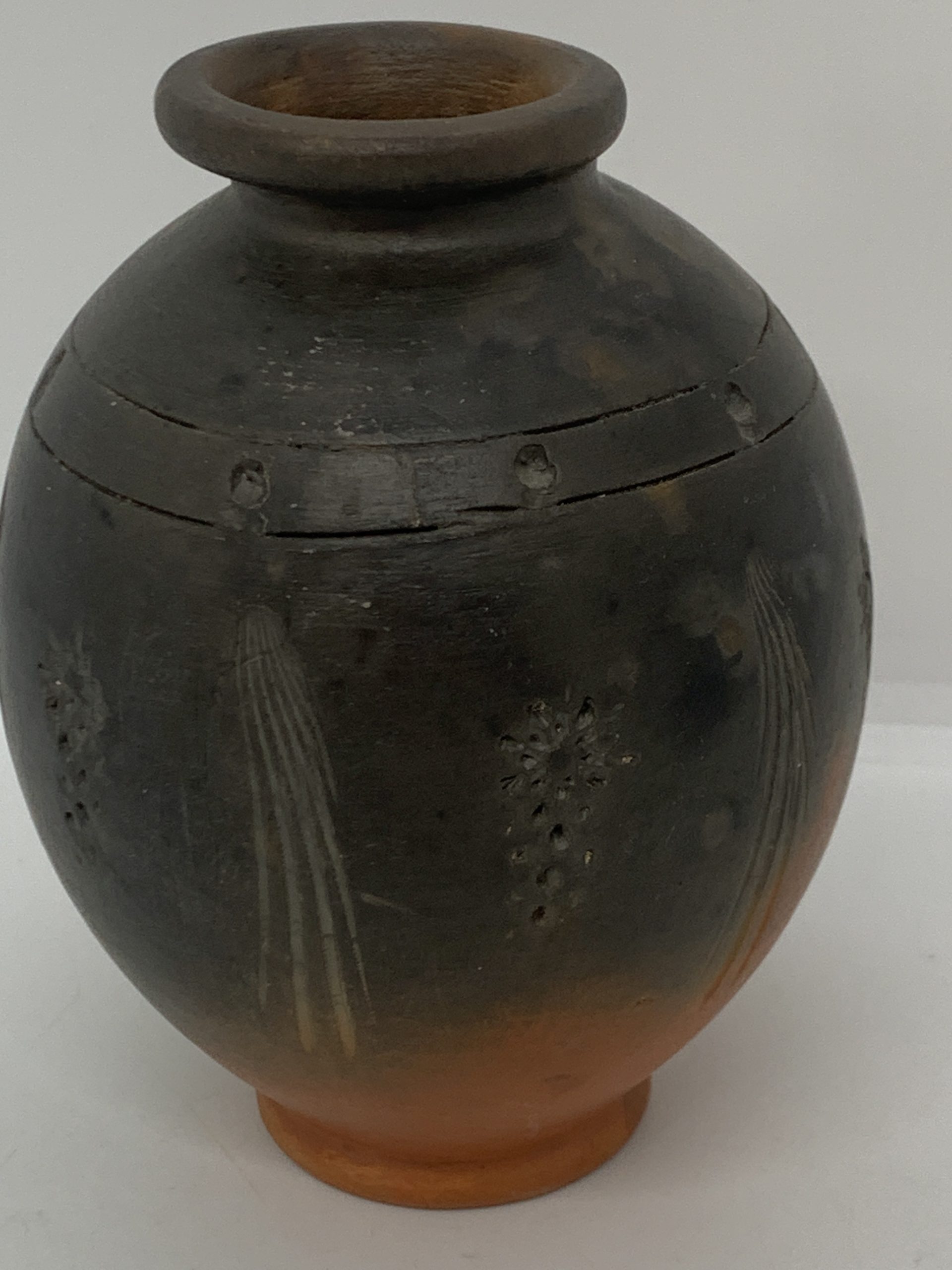 Vietnamese Dat Nung (Terracotta) Le Duc Ha Pottery Vase 12cm - Vintage ...