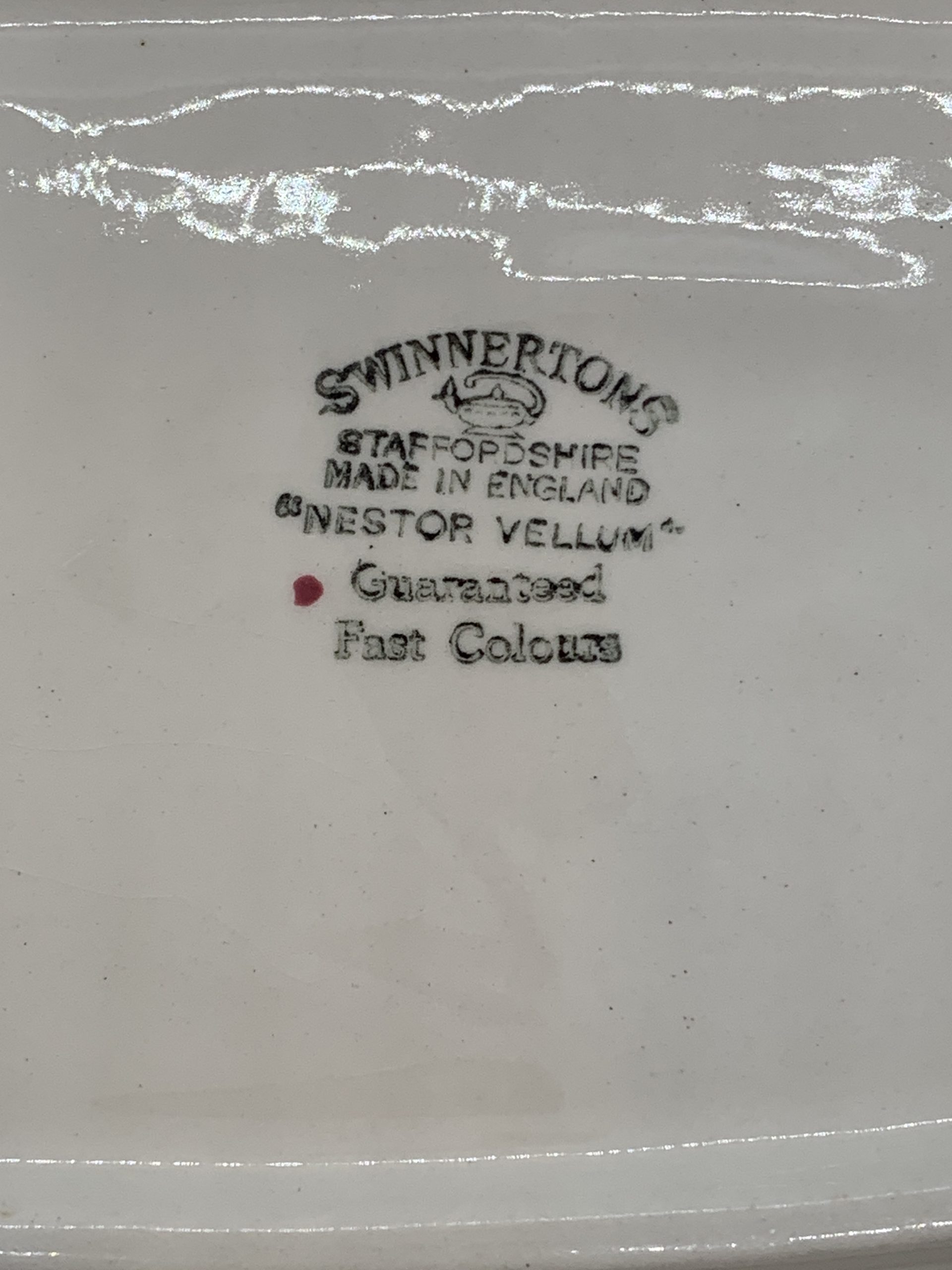 Vintage Swinnertons Nestor Vellum Serving Tray Fish Pattern 29cm ...