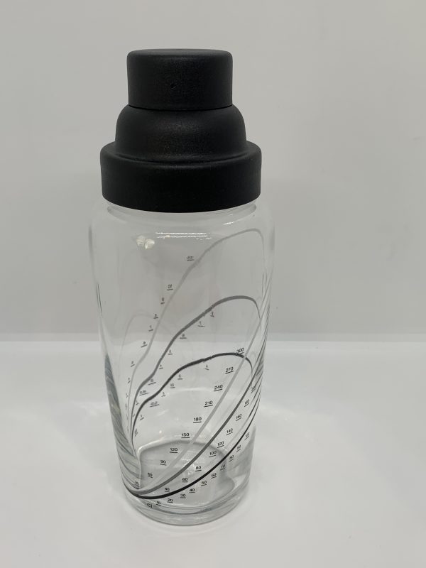 Luigi Bormioli Glass Cocktail Shaker with Measurements - Vintage Keepsakes