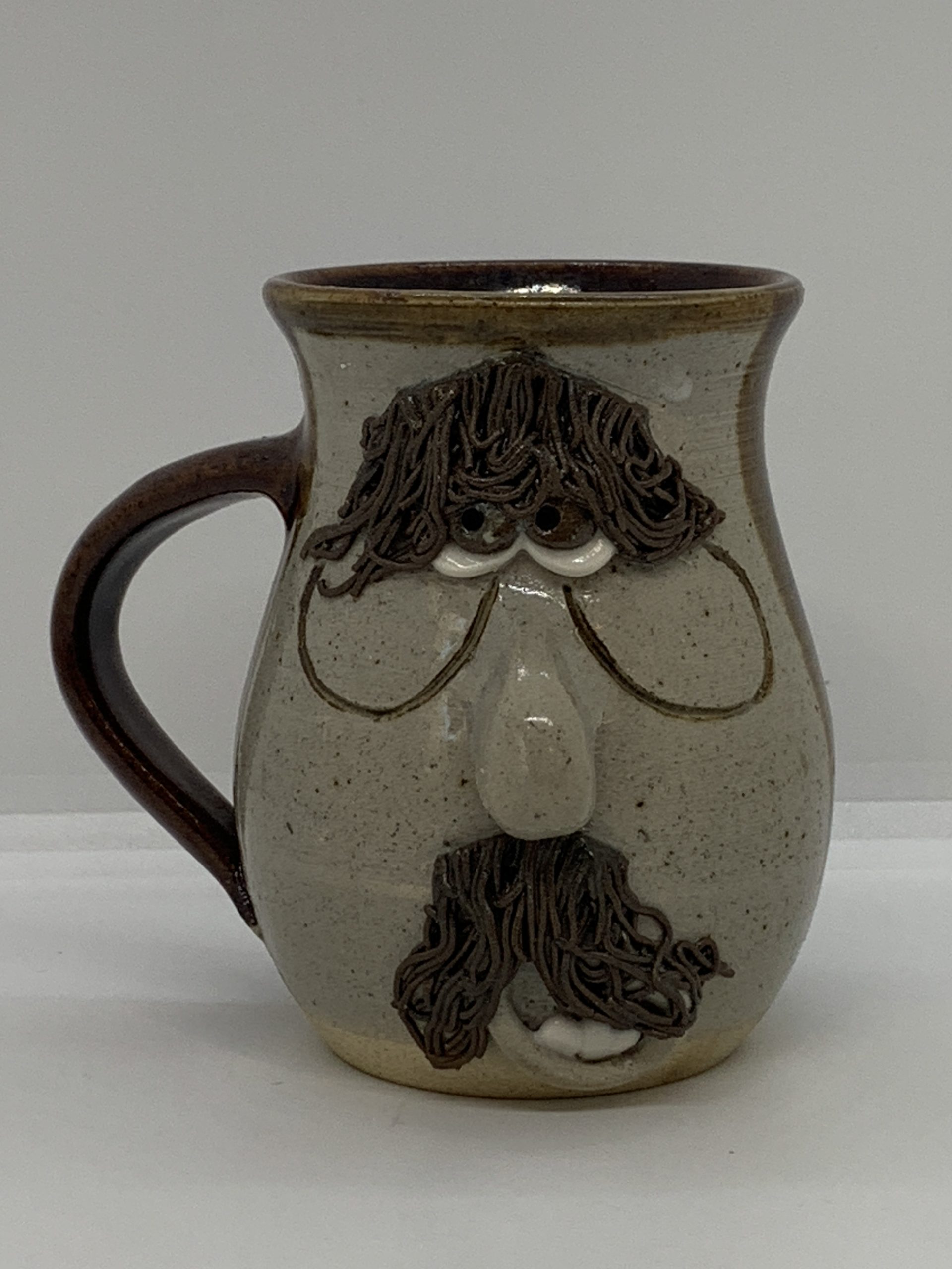 Creative Pottery Face Coffee Mug - stamped with potters brand - Vintage ...
