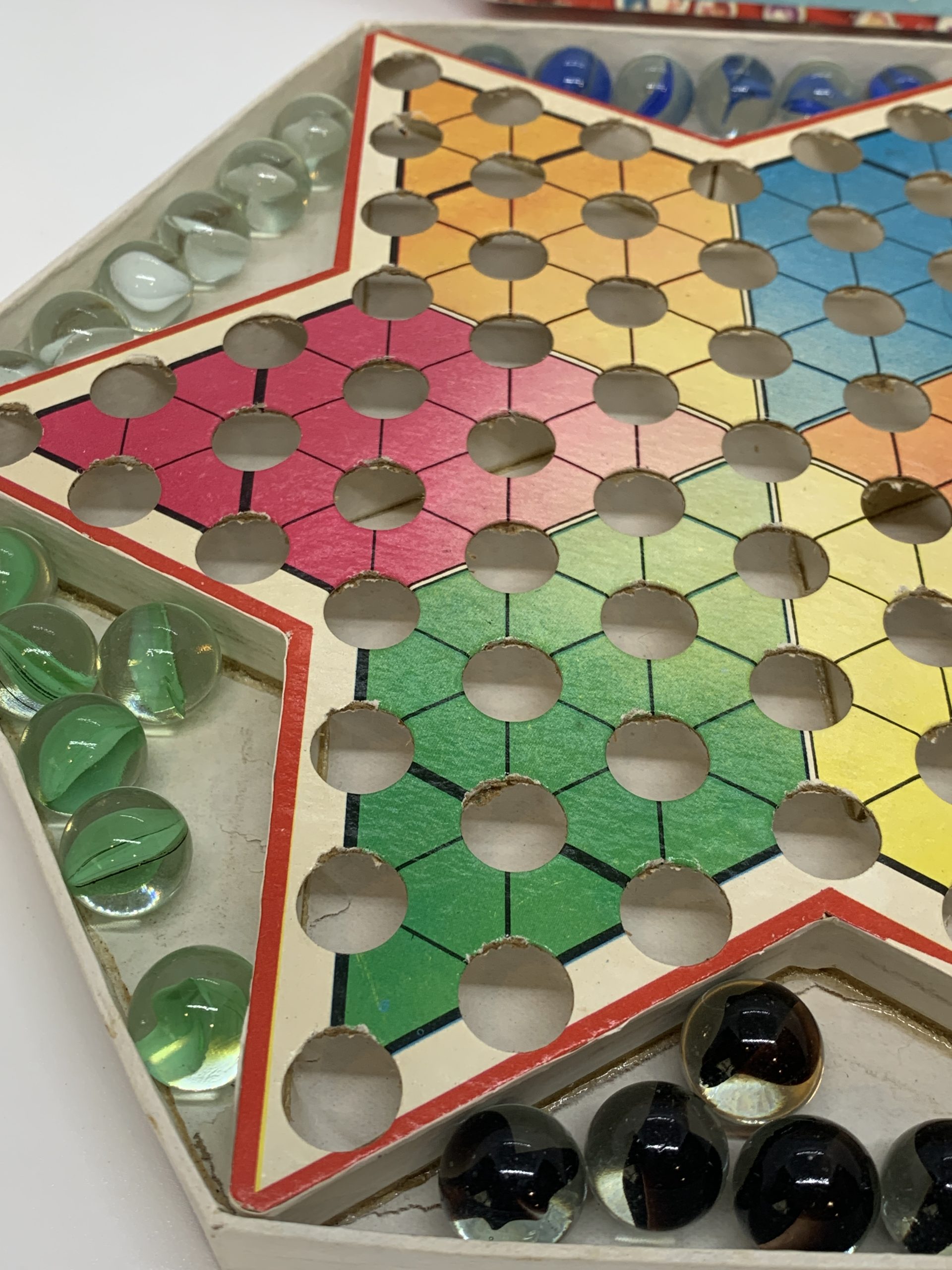 Vintage Chun Yee Toy Factory Chinese Checkers Set - Complete - Vintage ...