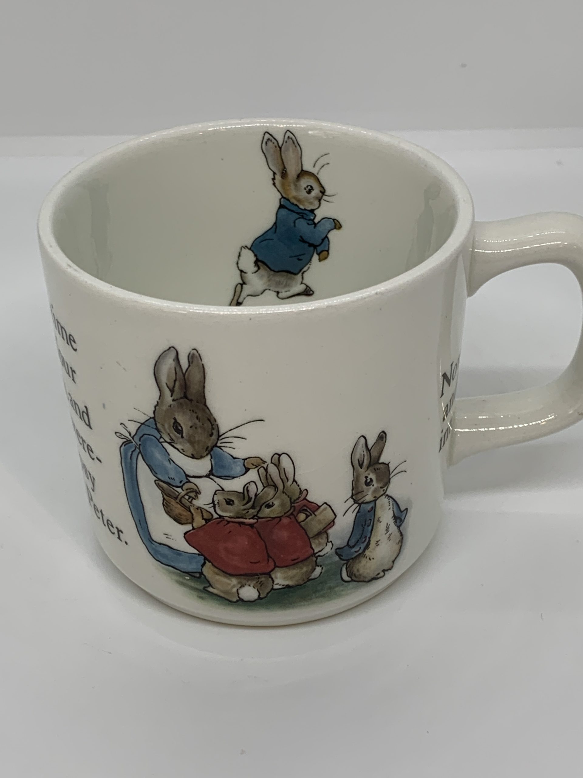 Wedgwood Peter Rabbit 1-Handled Mug. Made in England circa 1950s ...