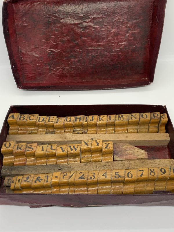 Vintage Alphabet and Number Ink Stamps - Vintage Keepsakes