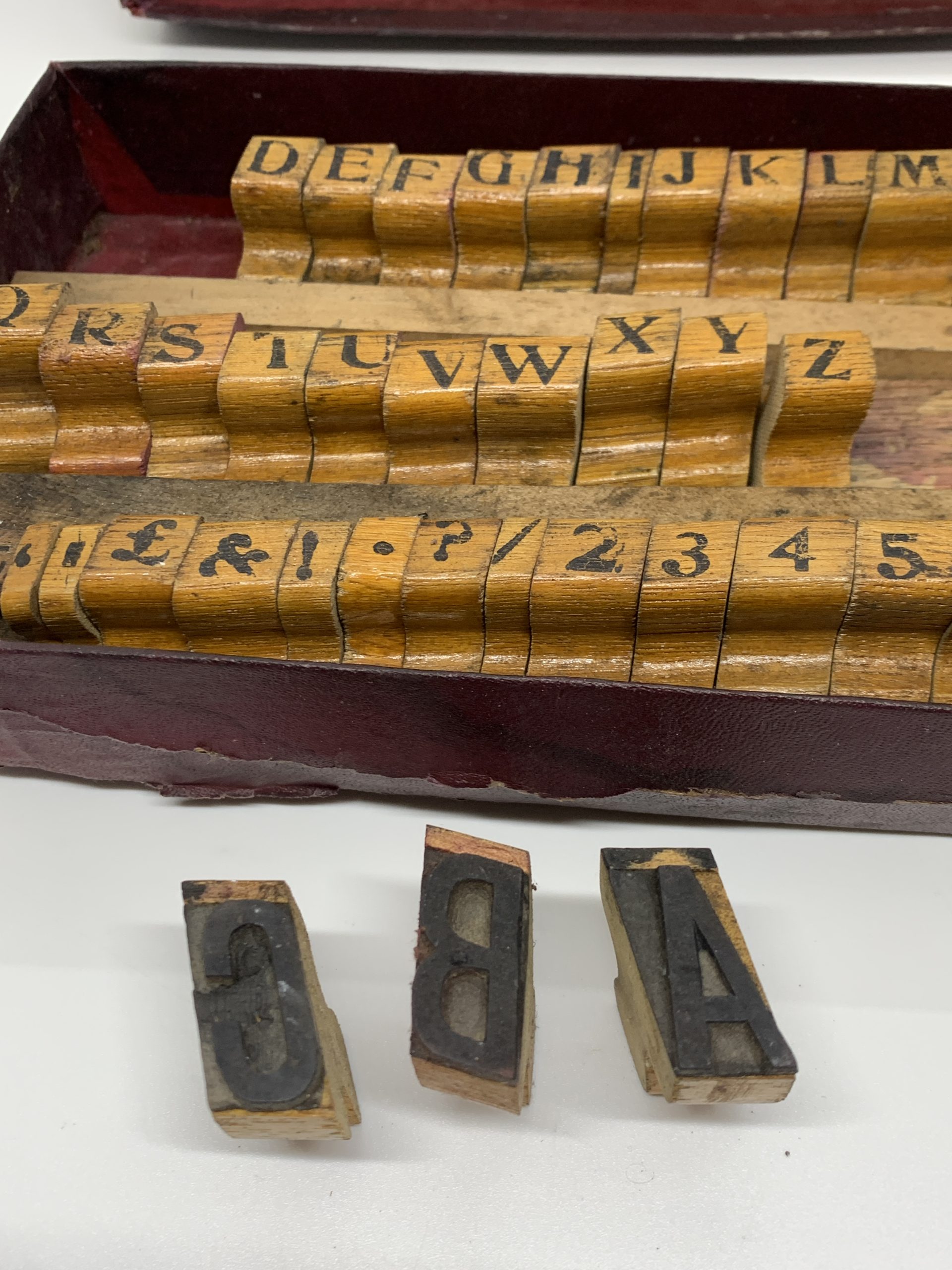 Vintage Alphabet and Number Ink Stamps - Vintage Keepsakes