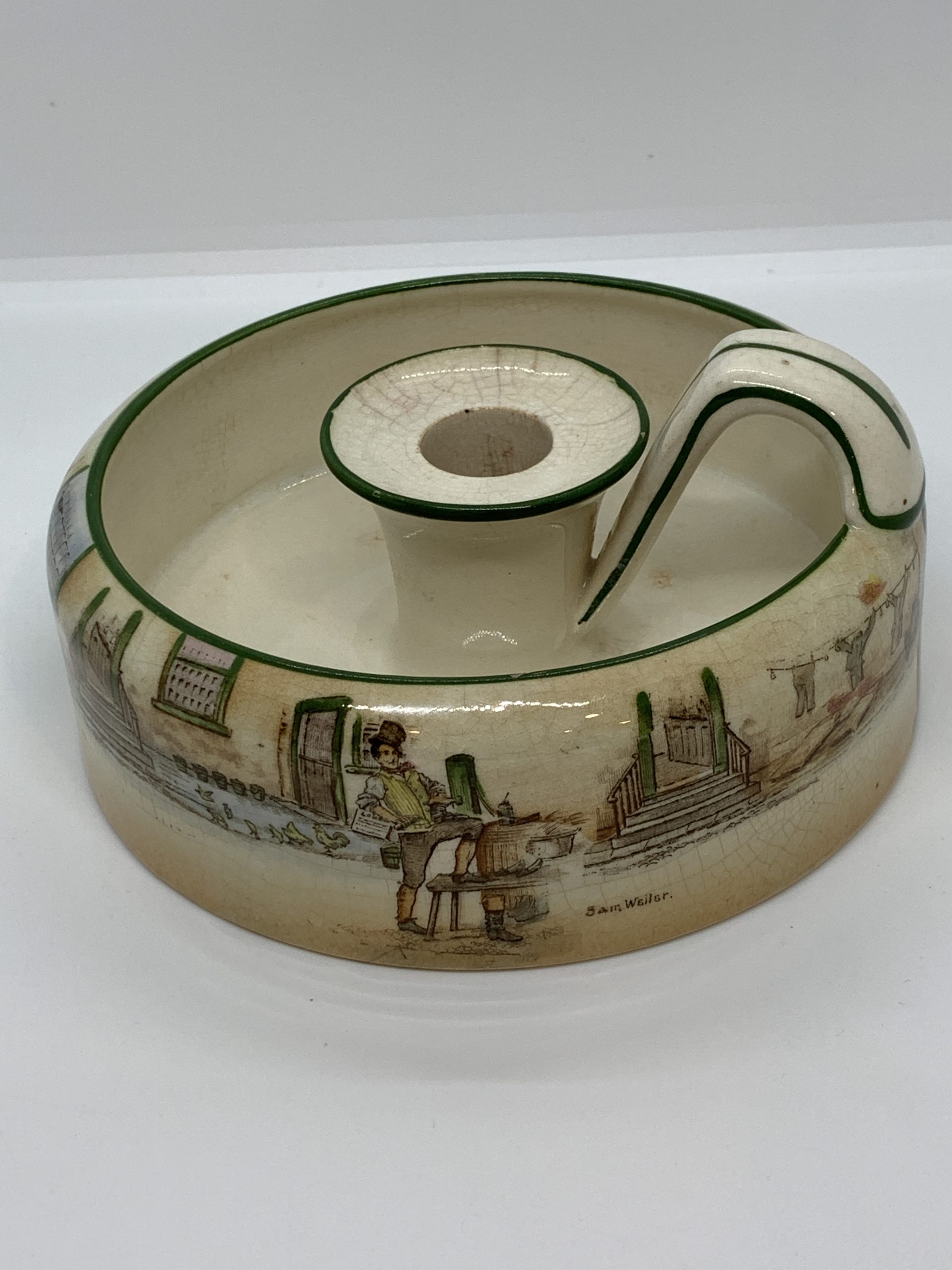 Royal Doulton Dickens Series Ware Chamberstick. Made in England c1908 ...