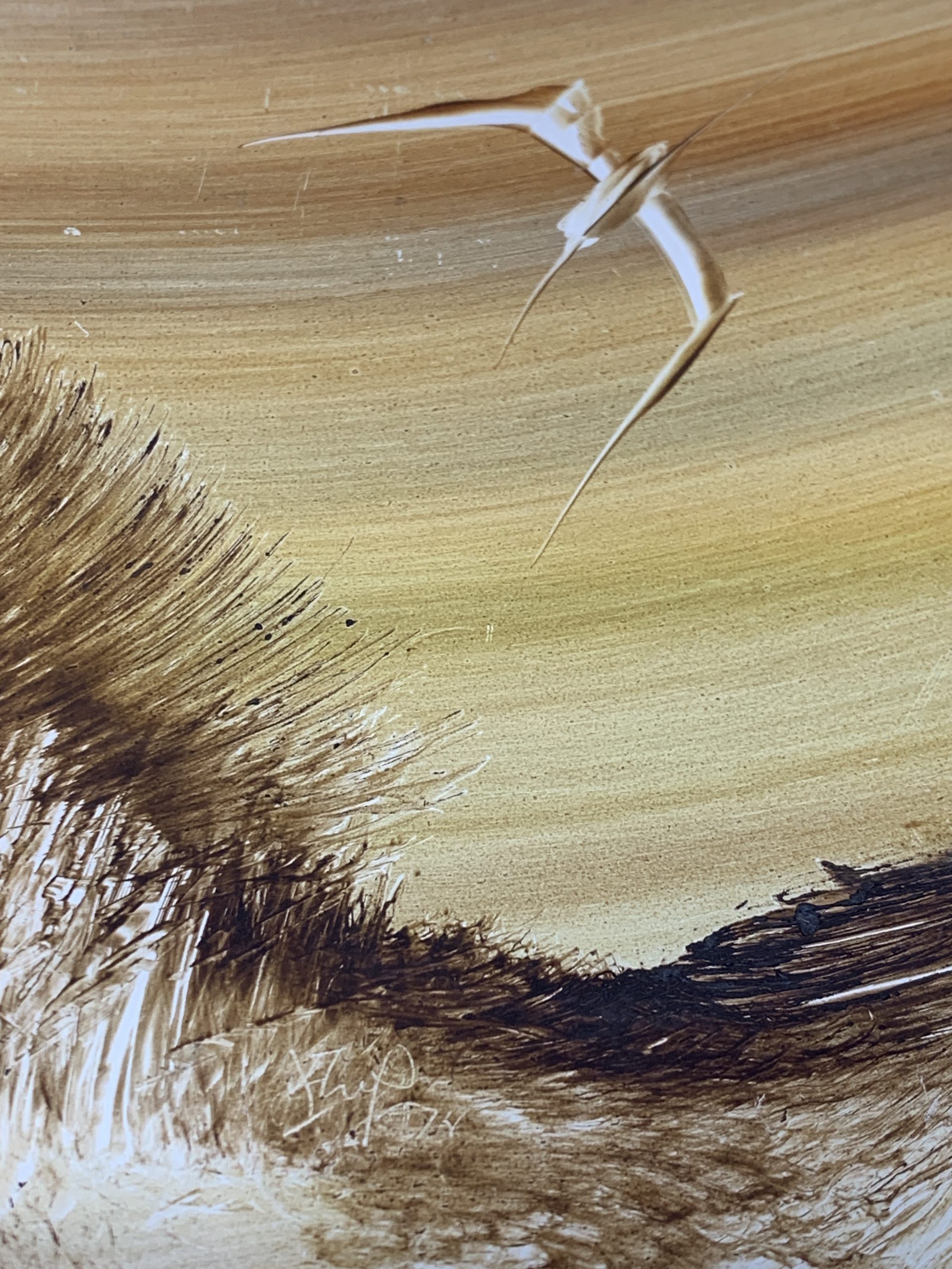 Jim Crofts Signed Original Oil Painting - featuring Seagull - 24x29cm ...