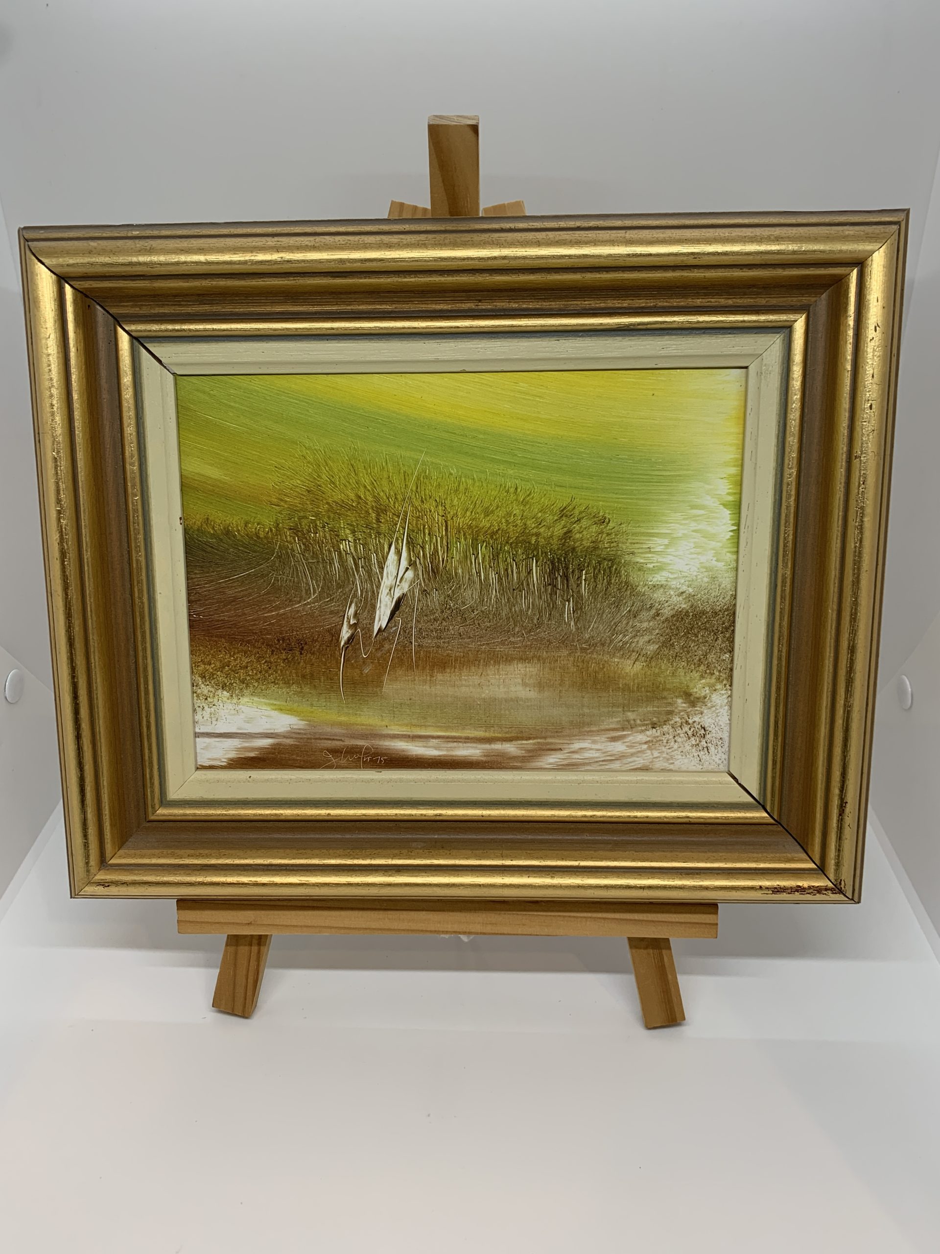 Jim Crofts Signed Original Oil Painting - Bird in Reeds - 24x29cm [4 ...