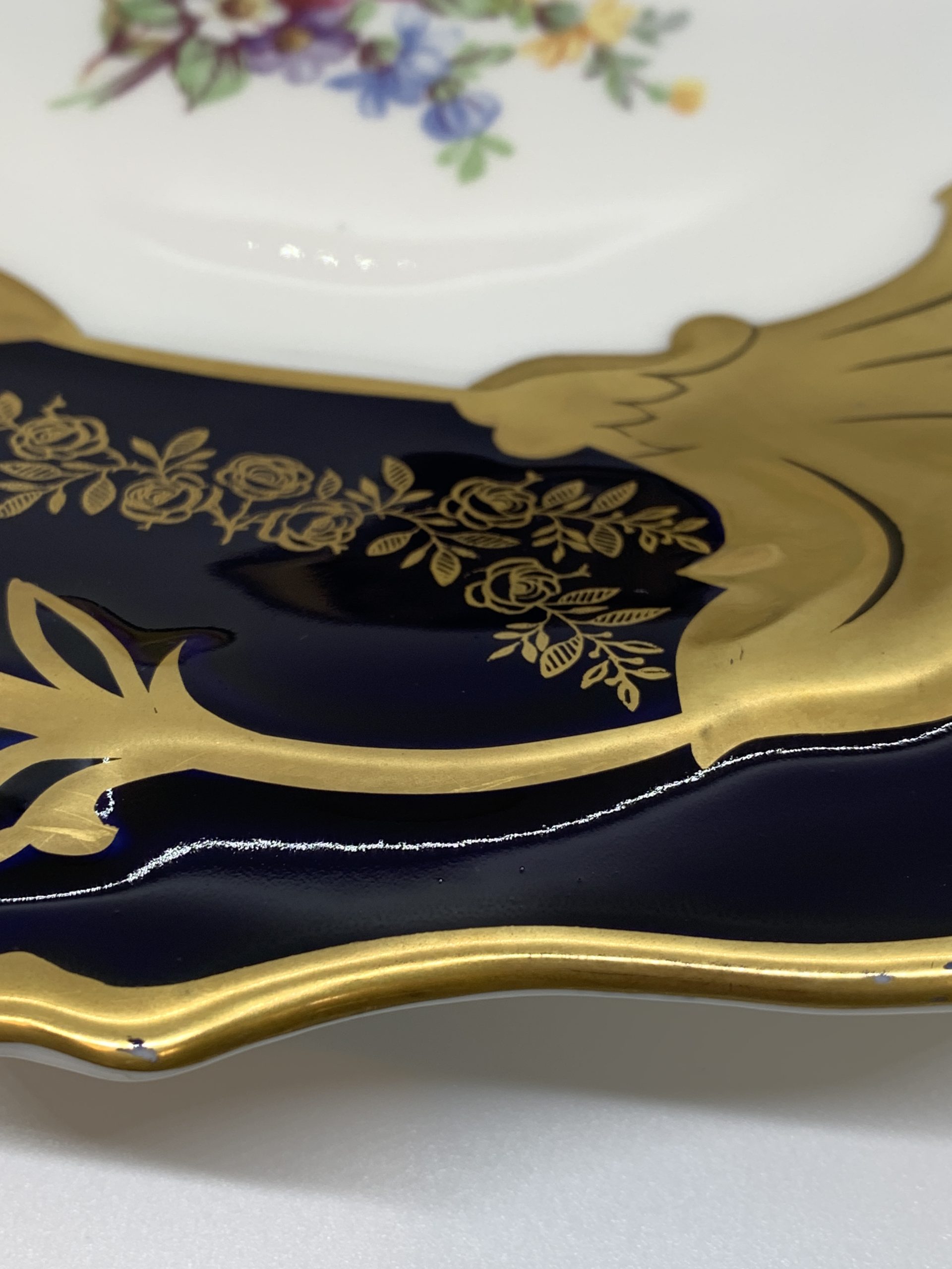 Echt Weimar Kobalt Jutta 781 66 Gold Blue Centrepiece Plate 32cm ...