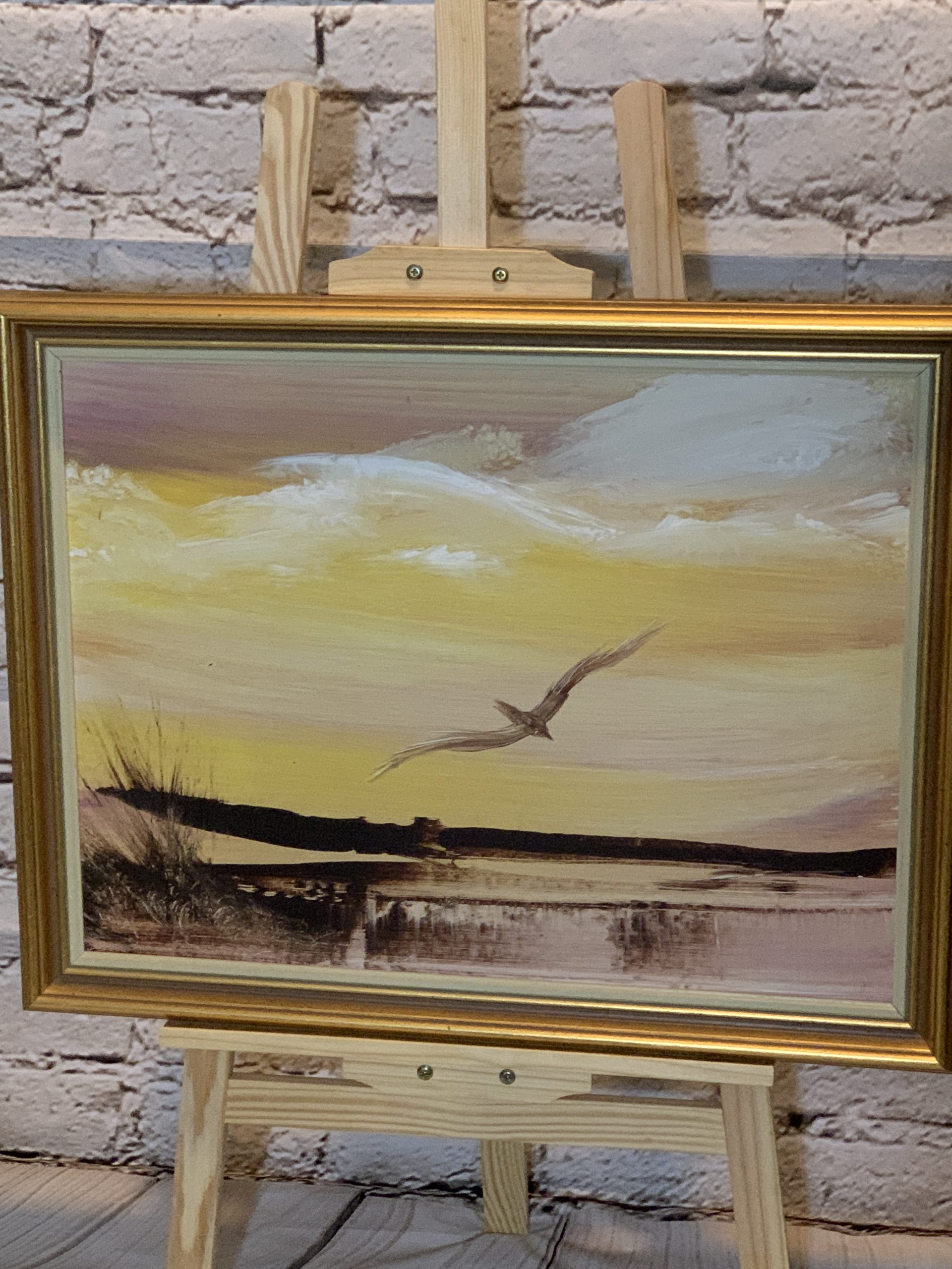 Large Jim Crofts Signed Original Oil Painting - Bird in Flight ...