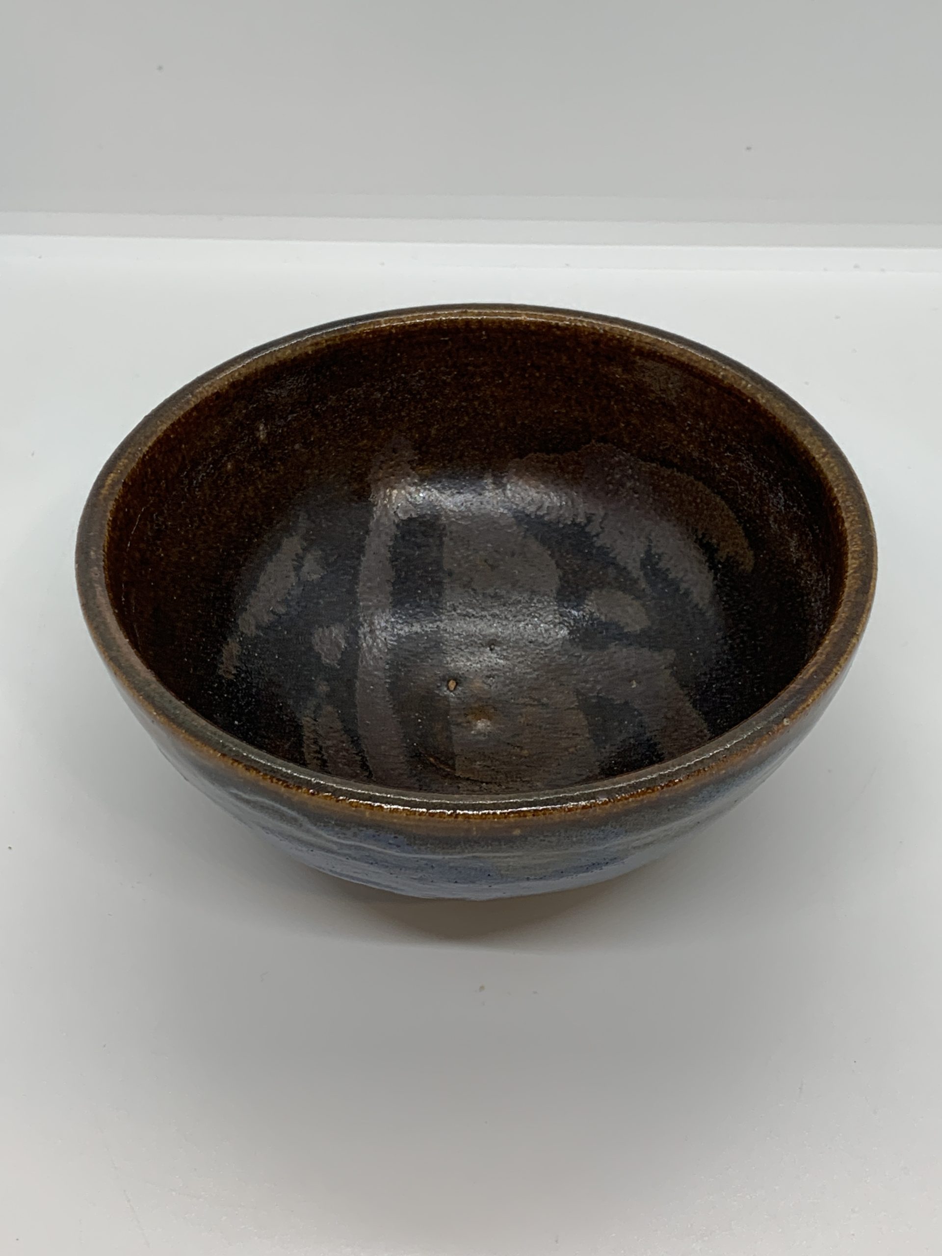 Stoneware Pottery Blue toned Bowl by Eileen Brooker (1922-) - Stamped ...
