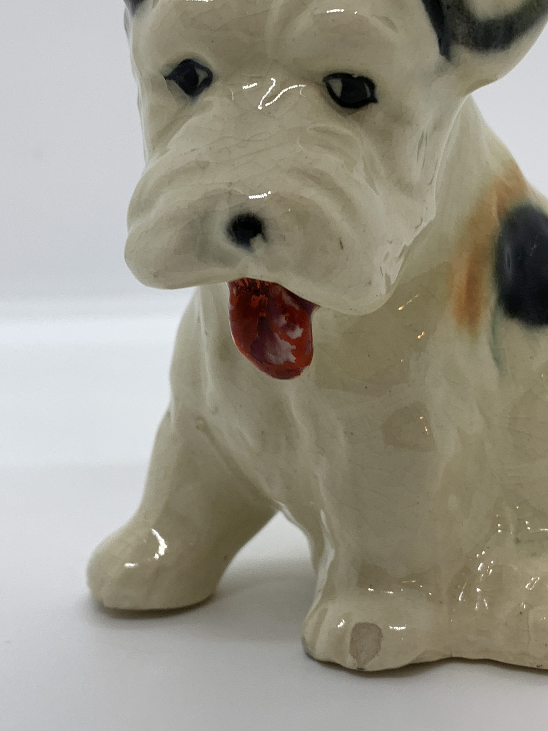 Superior Quality (Japanese) Ceramic Terrier Dog 11cm - Vintage Keepsakes