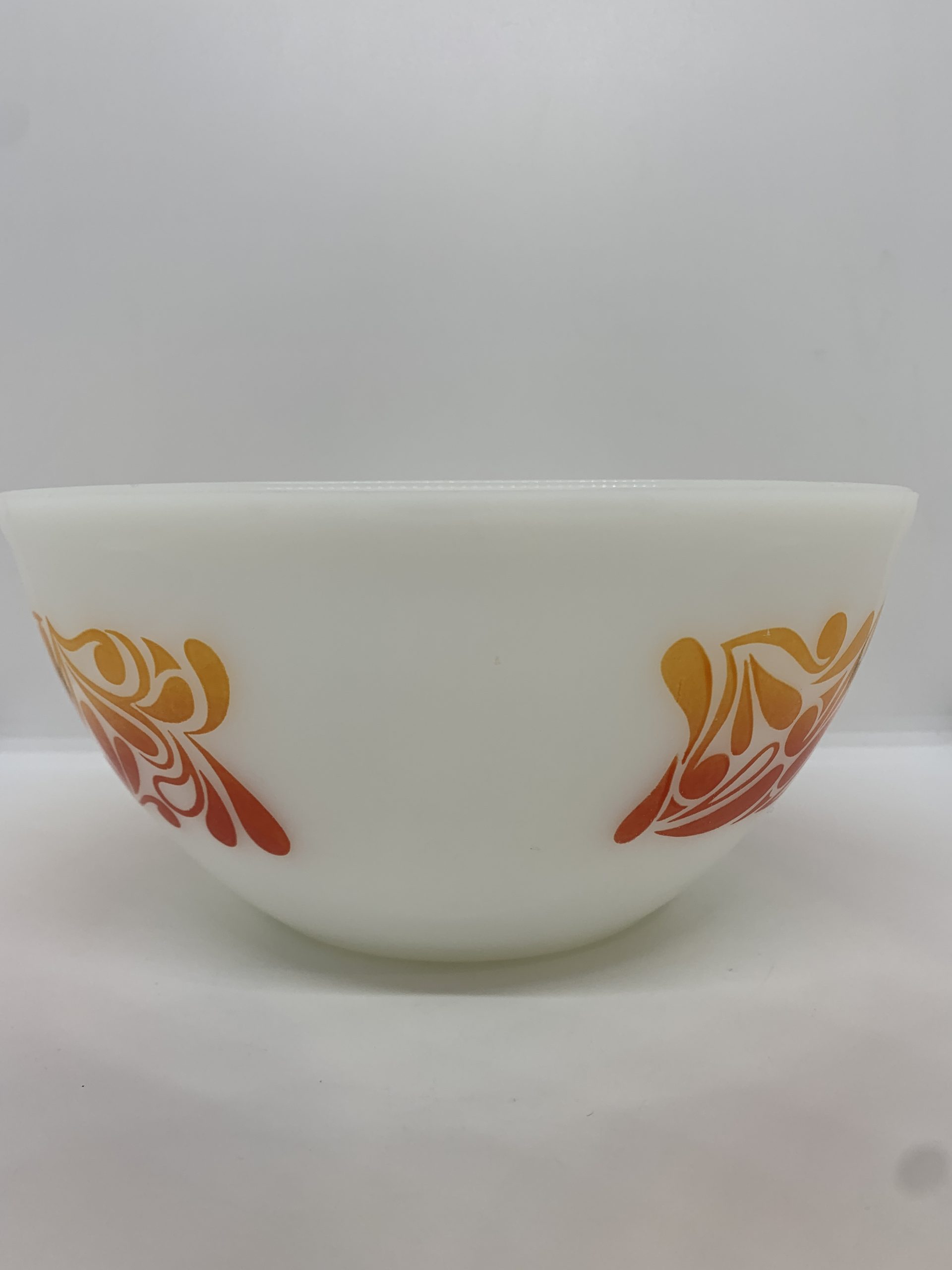 Pyrex Agee Paisley Red Orange No10 Mixing Bowl 20cm - Vintage Keepsakes
