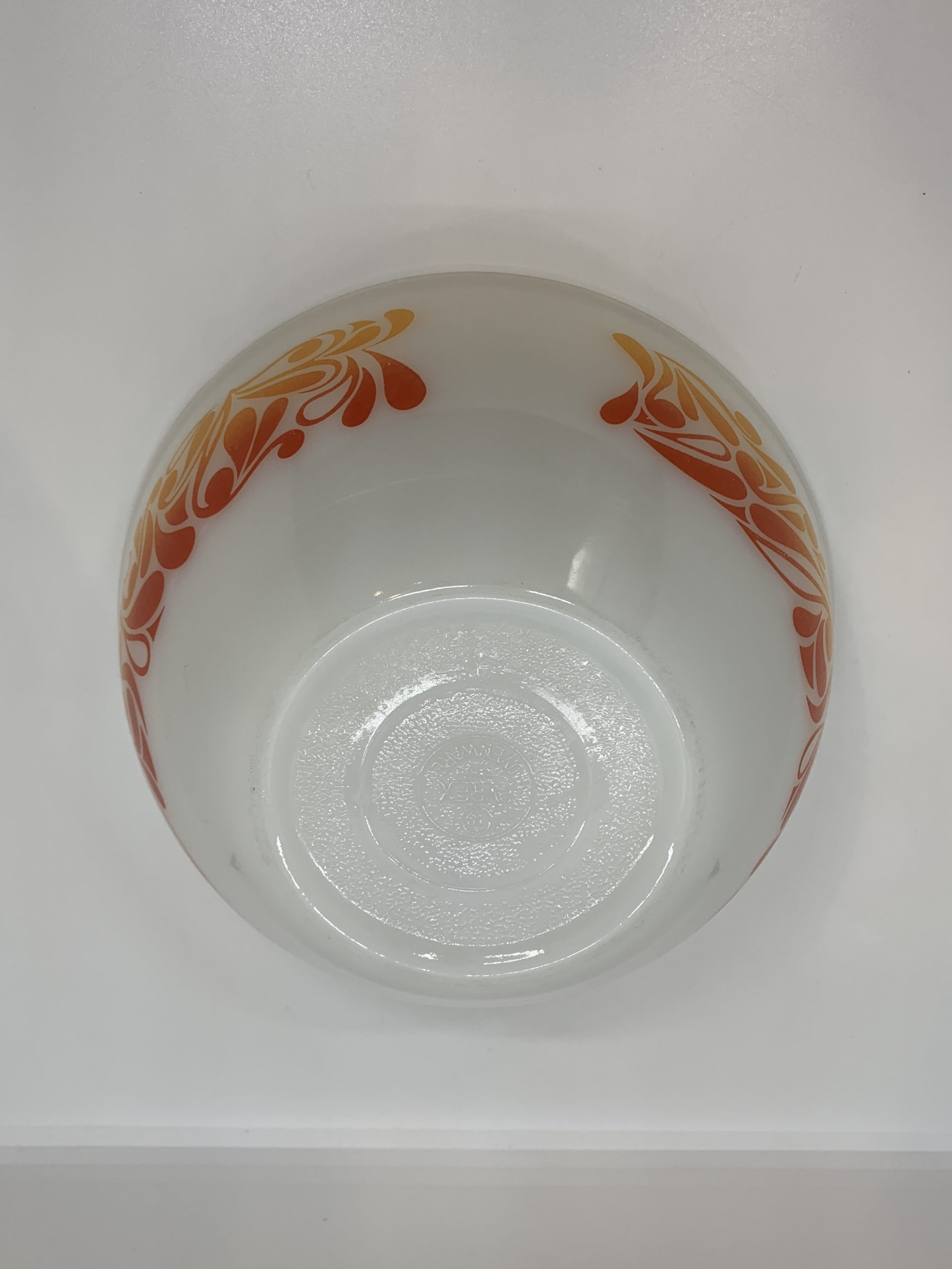 Pyrex Agee Paisley Red Orange No10 Mixing Bowl 20cm - Vintage Keepsakes