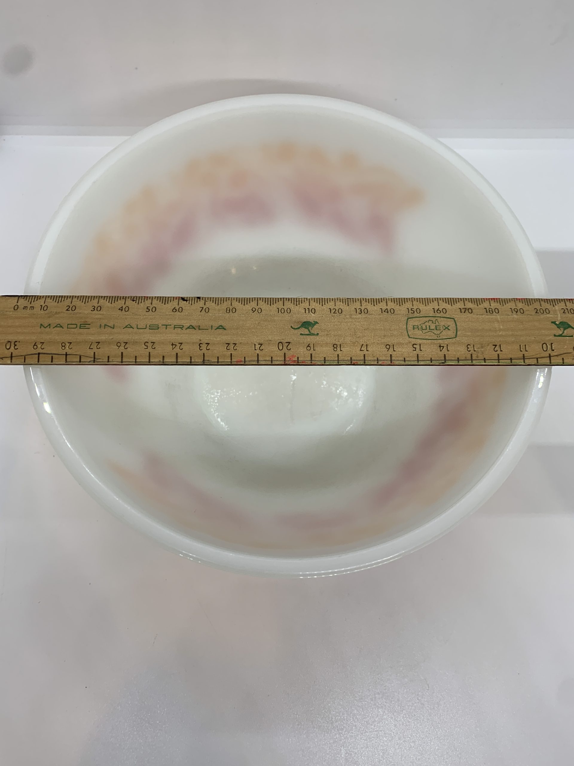 Pyrex Agee Paisley Red Orange No10 Mixing Bowl 20cm - Vintage Keepsakes