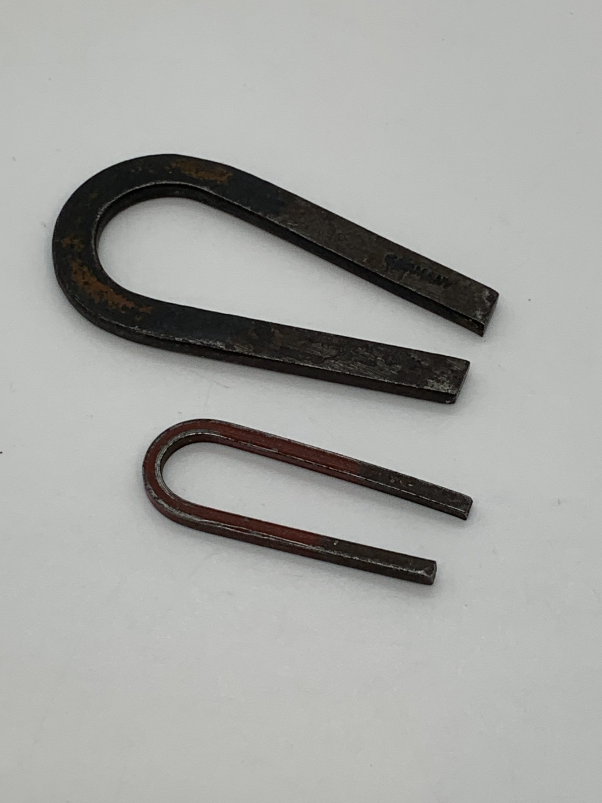 Horseshoe Needle Magnets (one marked Germany) - Vintage Keepsakes