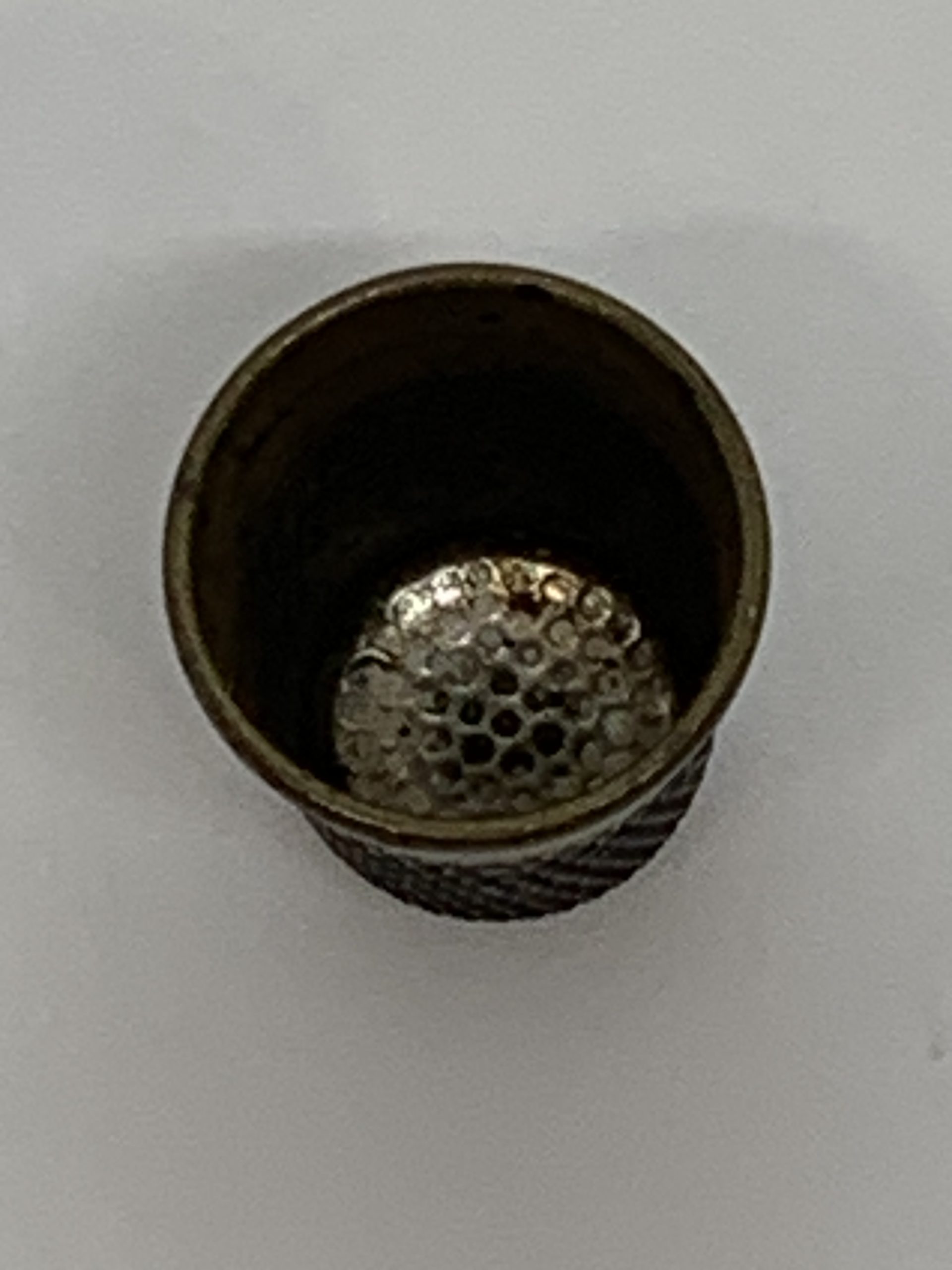 Vintage Brass Thimble Size 5 - Vintage Keepsakes