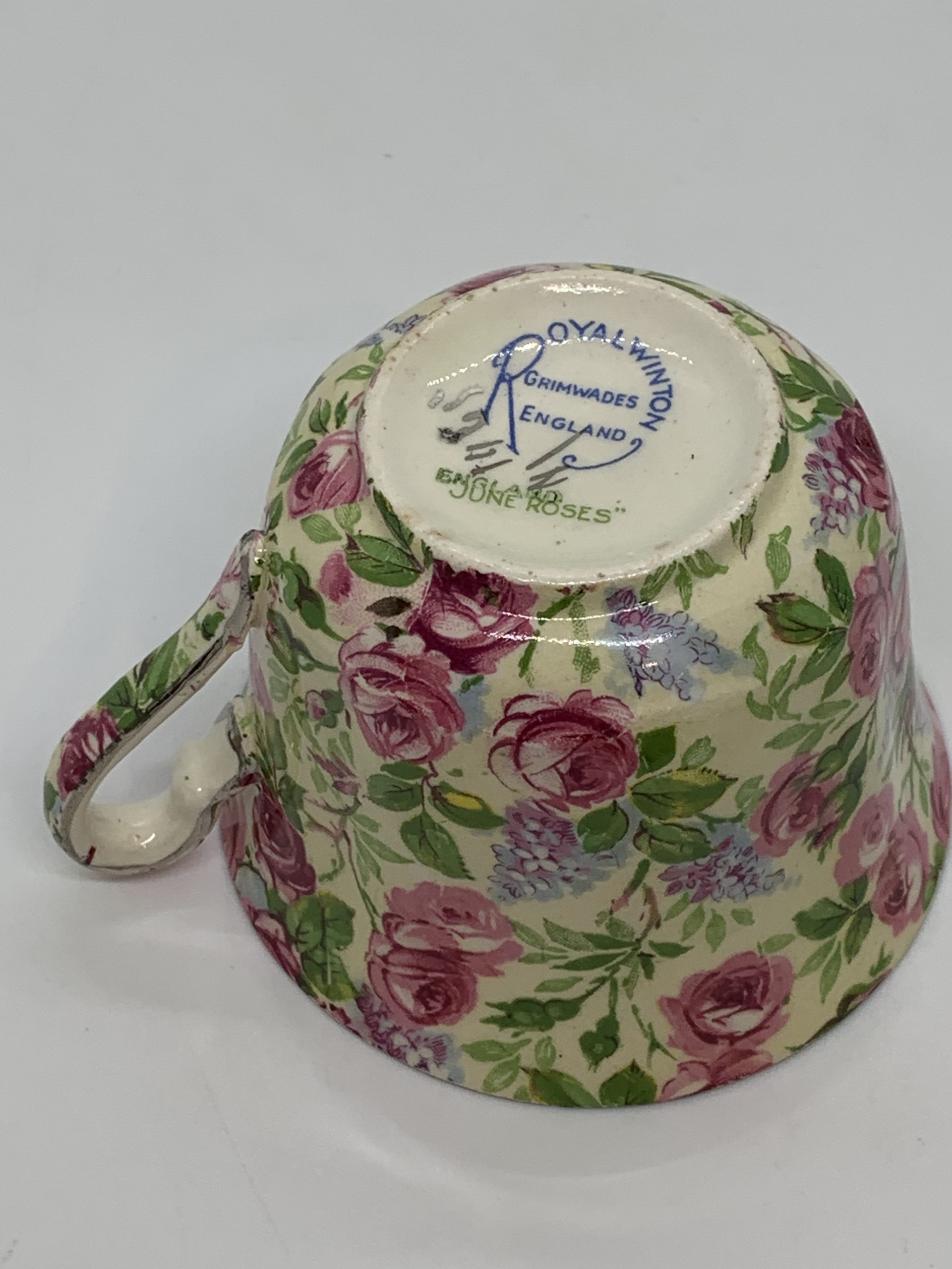 Royal Winton Grimwades June Roses Teacup. Made in England c1934 - 1950 ...