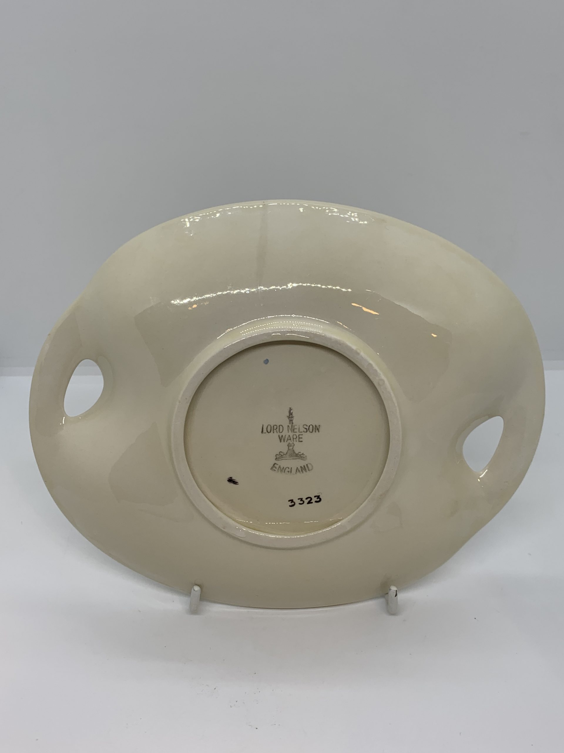 Lord Nelson Ware England Pattern 3323 Two Handled Cake Plate 22cm ...