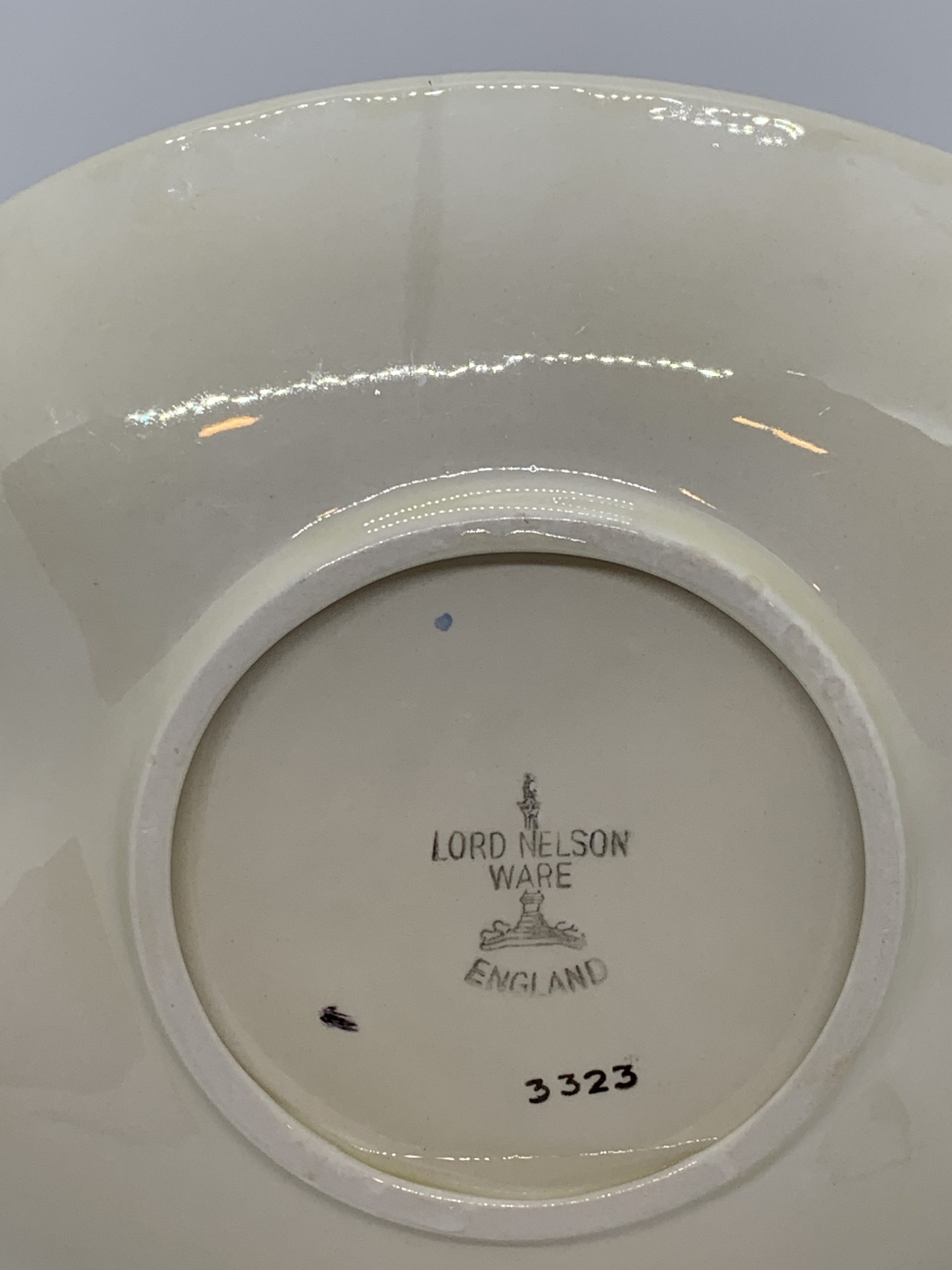 Lord Nelson Ware England Pattern 3323 Two Handled Cake Plate 22cm ...