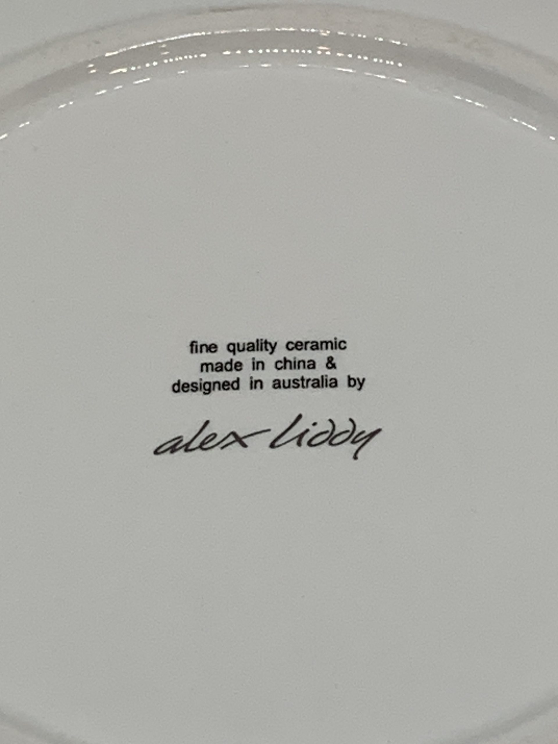 Alex Liddy Square Plate 19cm Star Pattern - Vintage Keepsakes