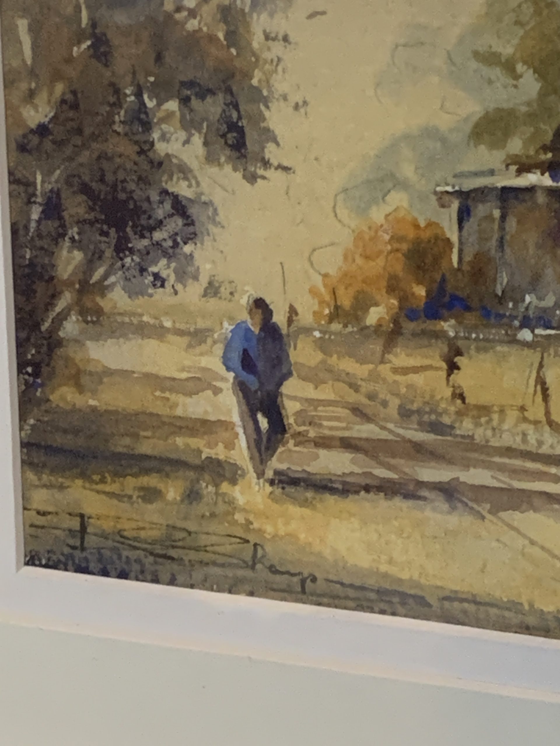 Original Raelene Sharp (1957-) Watercolor - On the Road to Mitta Mitta ...