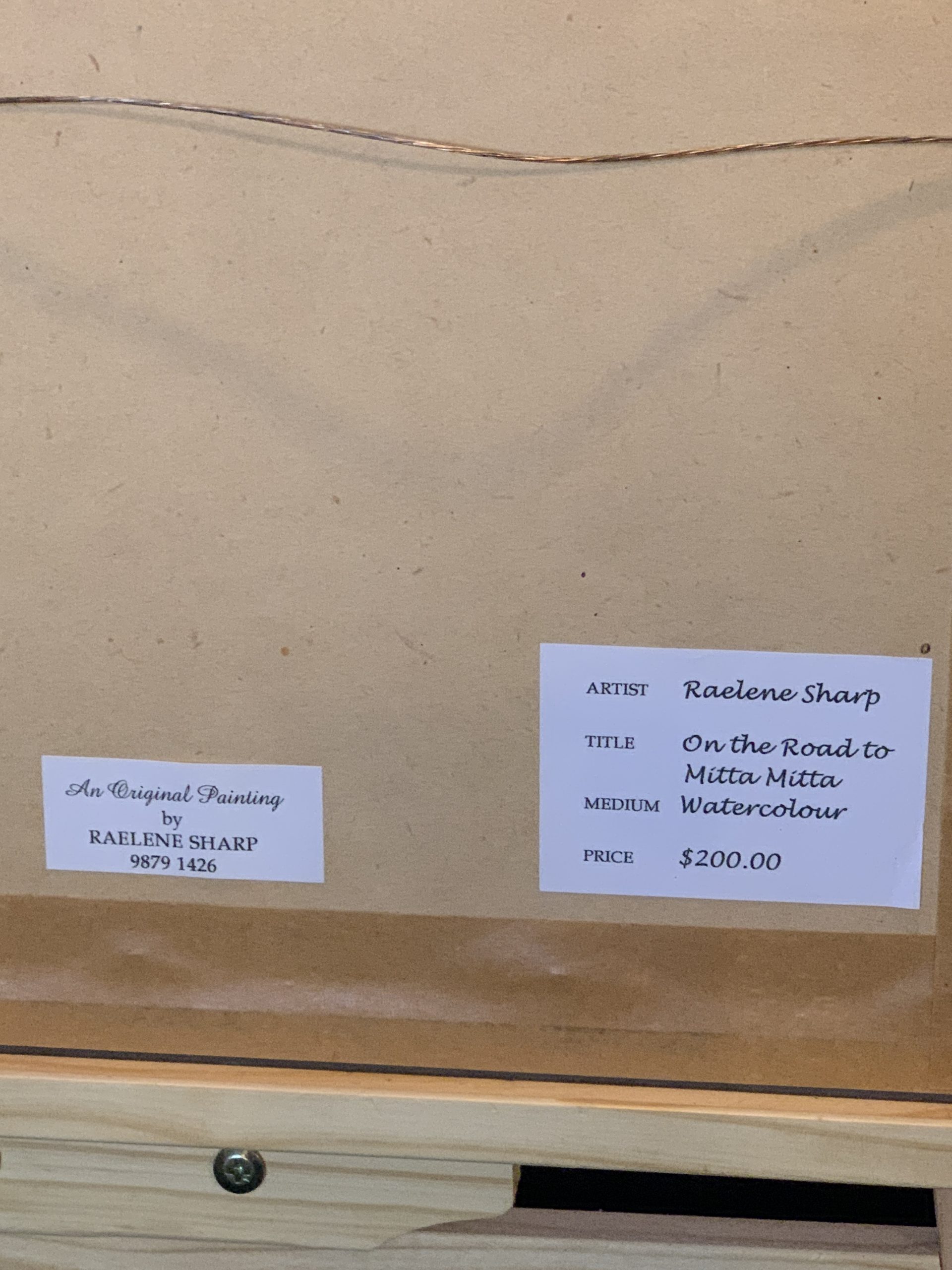 Original Raelene Sharp (1957-) Watercolor - On the Road to Mitta Mitta ...