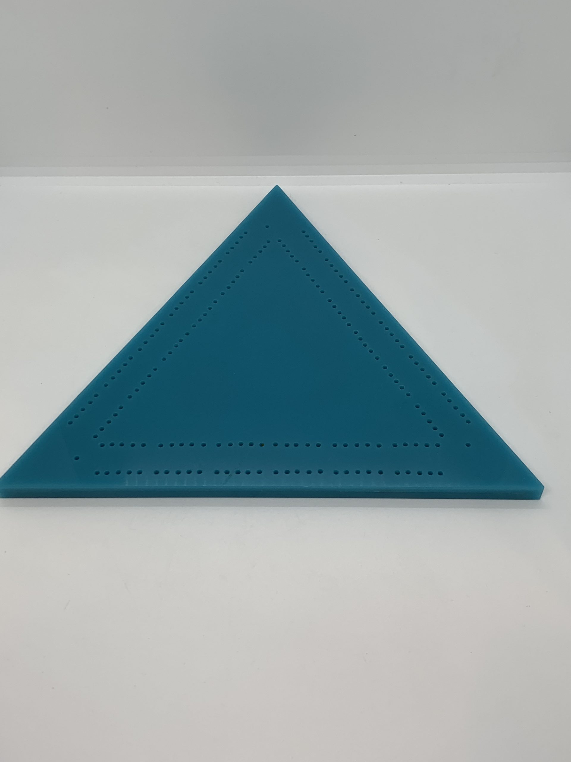 Triangular Blue Perspex Cribbage Board (Board Only) 22cm high - Vintage ...