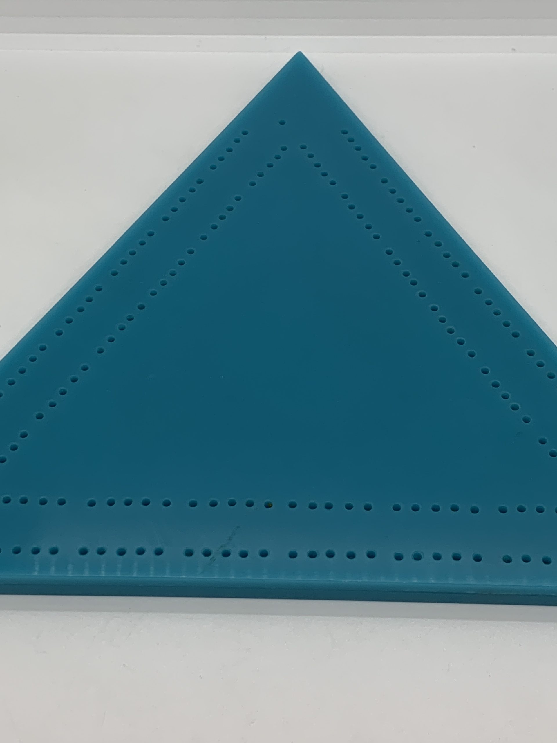 Triangular Blue Perspex Cribbage Board (Board Only) 22cm high - Vintage ...