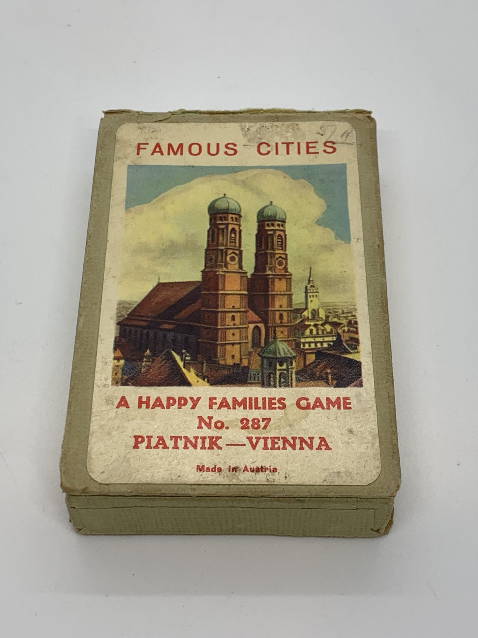 Famous Cities - A Happy Families Game no287 Piatnik Vienna 36 Cards with Instructions - Vintage ...