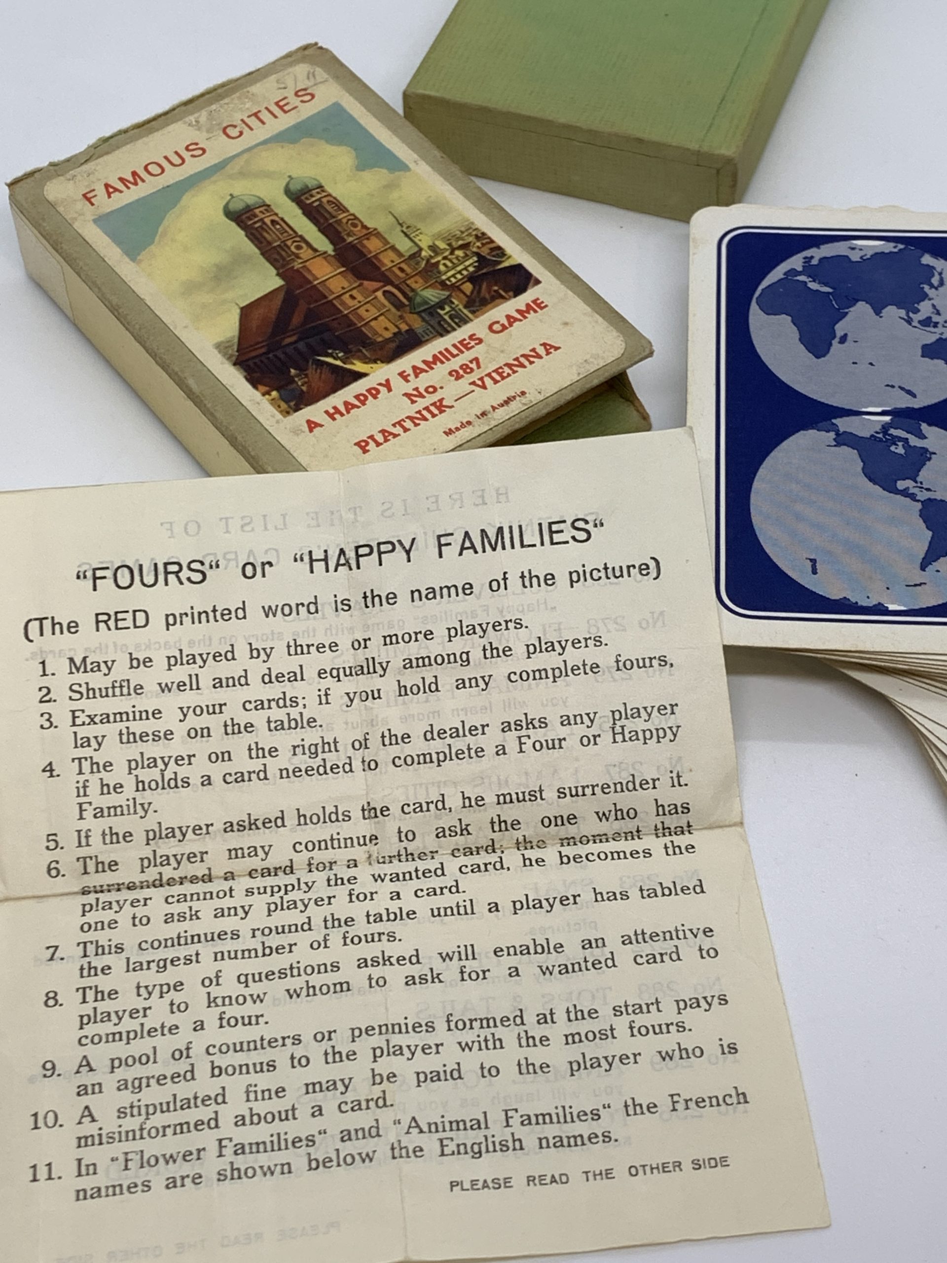 Famous Cities - A Happy Families Game no287 Piatnik Vienna 36 Cards ...